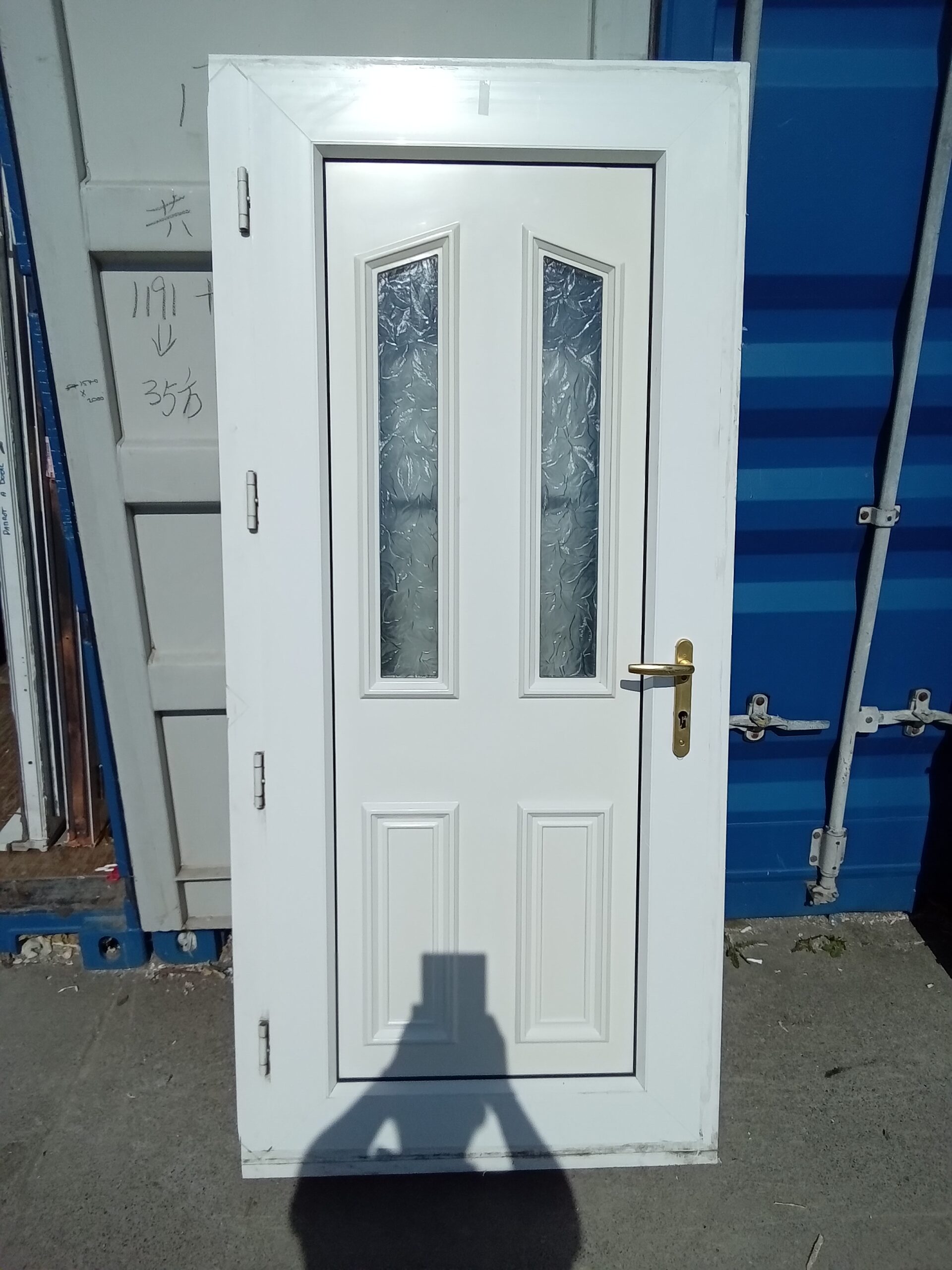 Used White Upvc Back Door And Frame 940mm x 2060mm C6D46 | Used UPVC ...