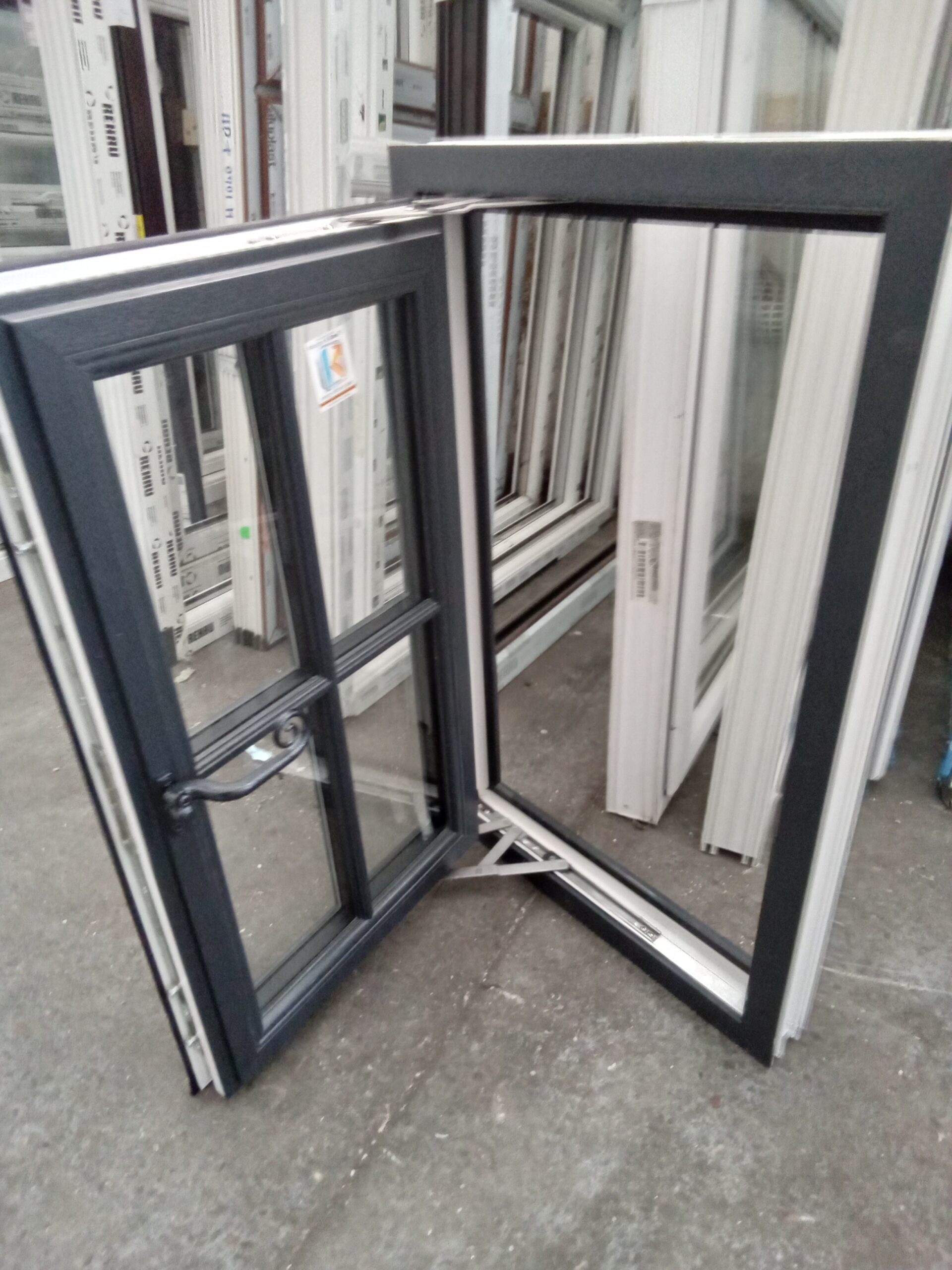Brand New Anthracite Grey Upvc Window 500mm x 800mm NW085 | Used UPVC ...
