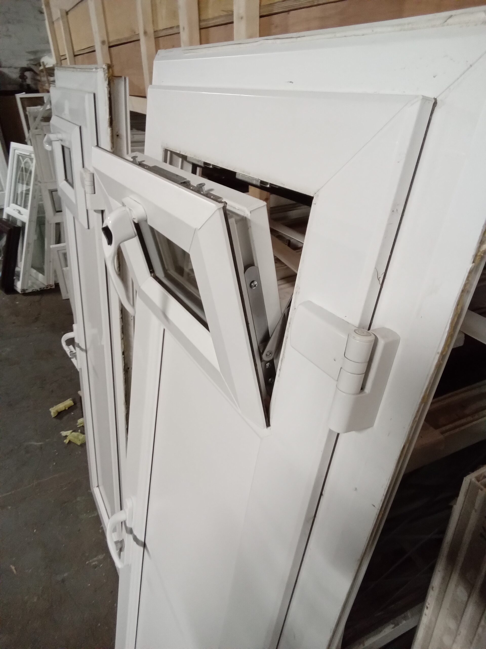 Used White Upvc Kennel door 650mm x 1875mm DK2 | Used UPVC Windows & Doors