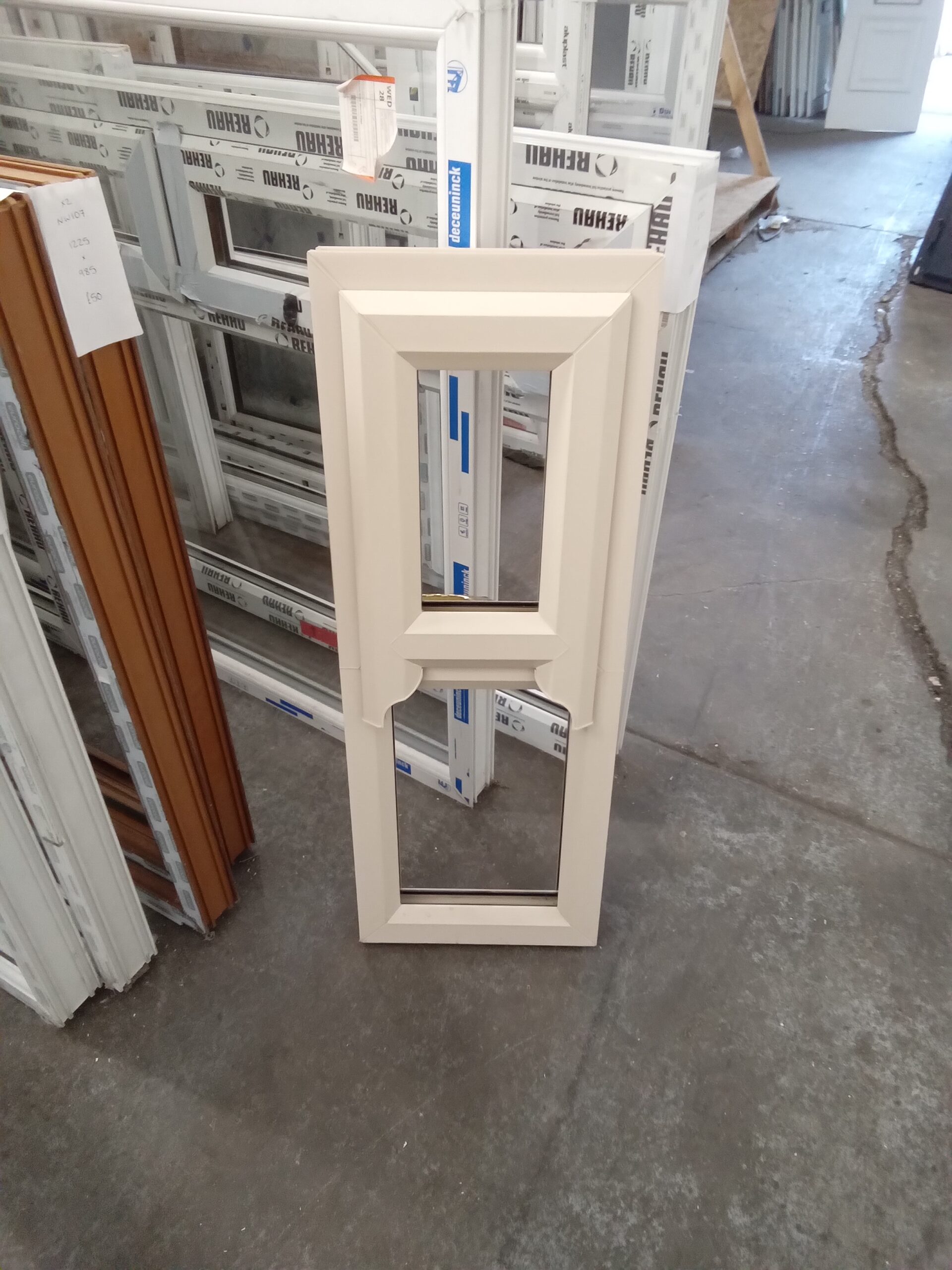 Brand New cream Upvc window (Unglazed) 350mm x 940mm NW101 | Used UPVC ...
