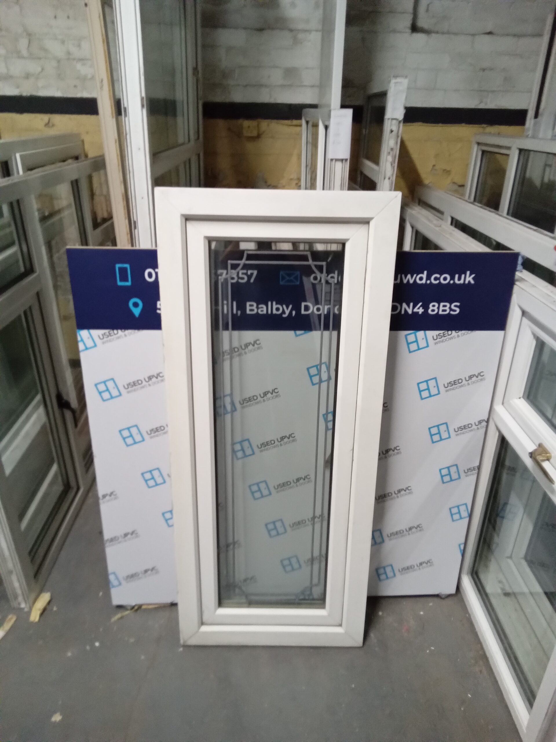 Used White Upvc Window 600mm x 1410mm W0216 | Used UPVC Windows & Doors