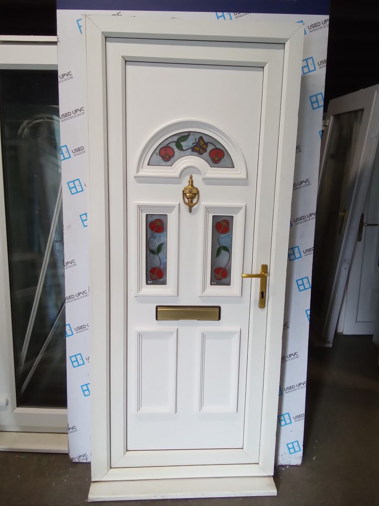 Used White Upvc Front Door 890mm x 2085mm (875mm reduced) 0092 | Used ...