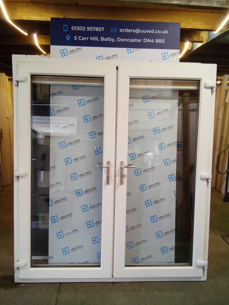Used White Upvc French Doors (OUTWARDS OPENING) 1800mm x 2030mm EA2A ...