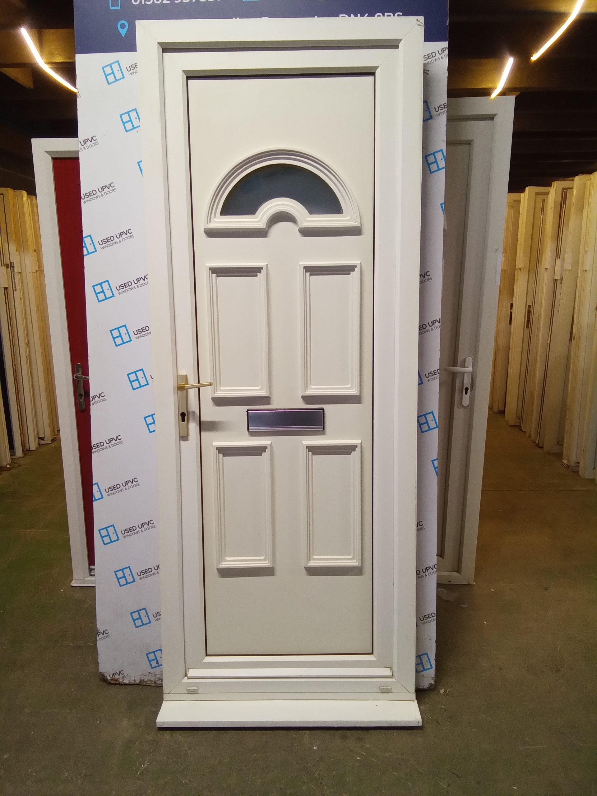 Used upvc front door 860mm x 2205mm | Used UPVC Windows & Doors