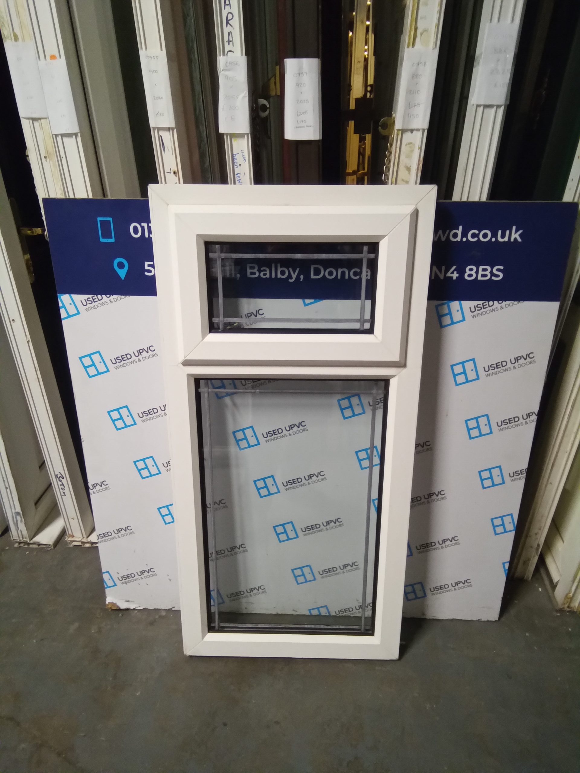 Used White Upvc Window 605mm wide x 1265mm high W0158 | Used UPVC ...