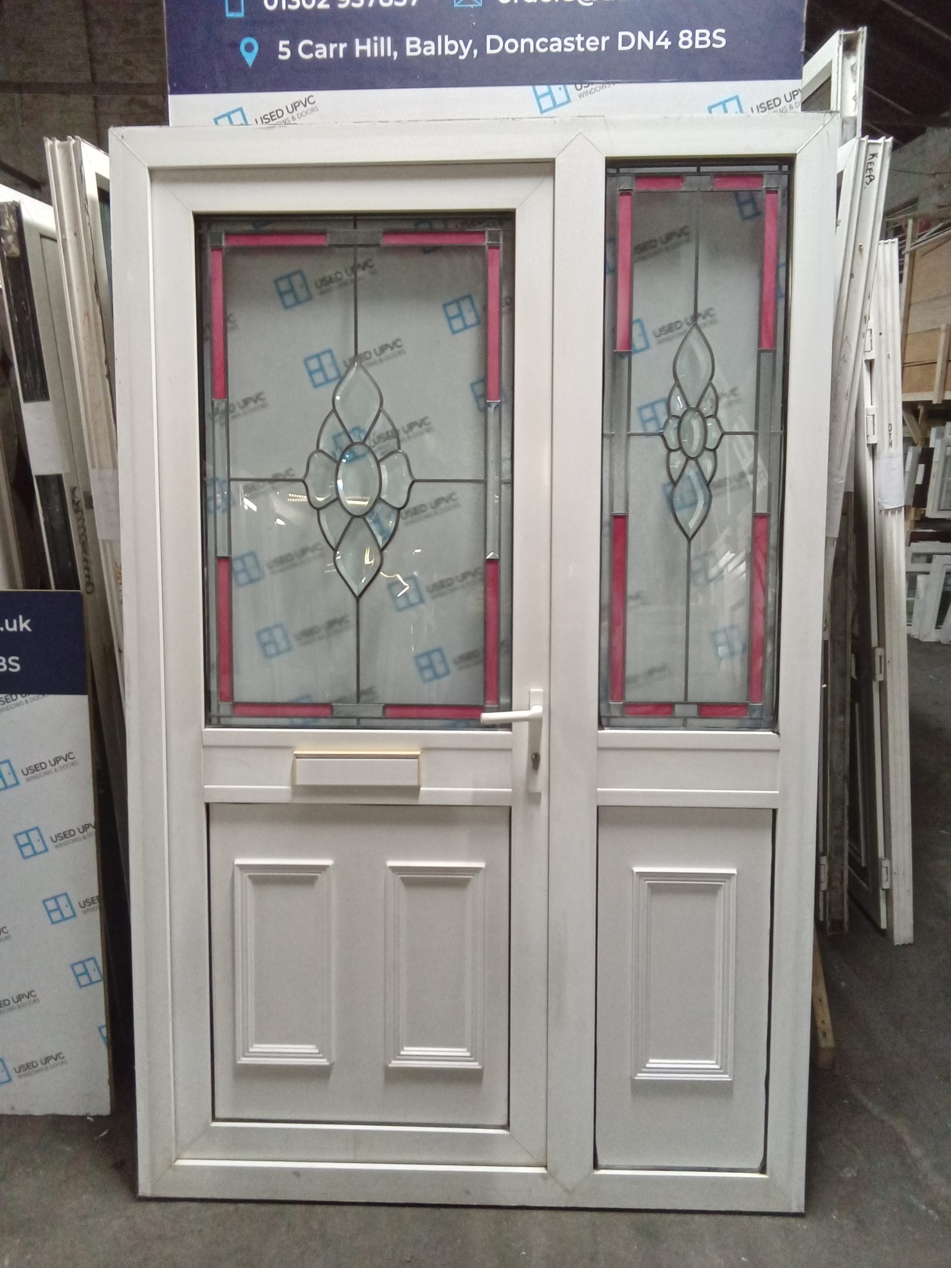 Used White Upvc Front Door And Side Panel 1350mm x 2120mm DS0051 | Used ...