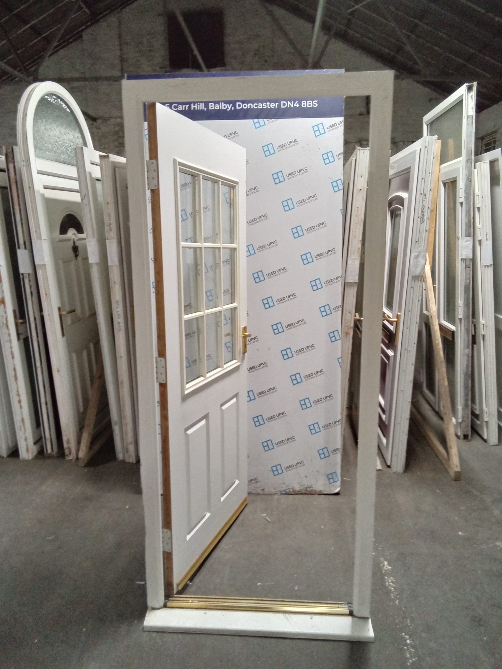 Used White Composite upvc Back Door 915mm x 2085mm 0819 | Used UPVC ...