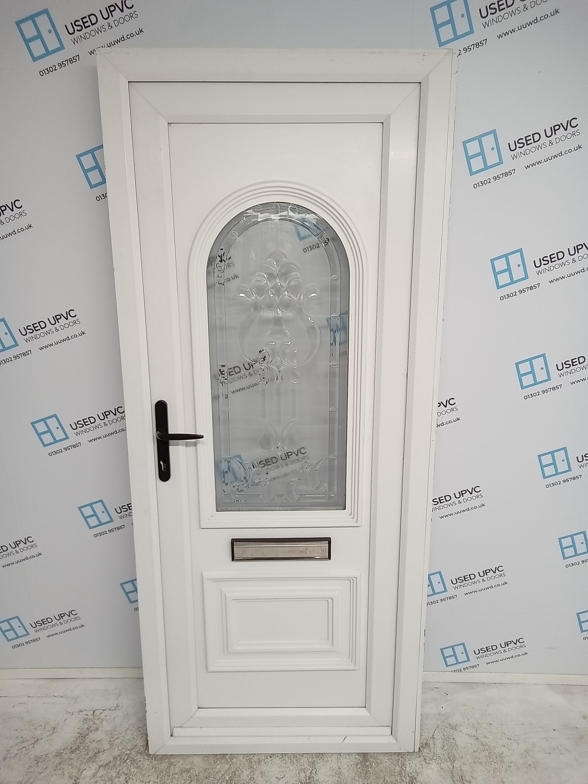 Used White Upvc Front Door 880mm x 2075mm (reduce to 865mm) 0133 | Used ...