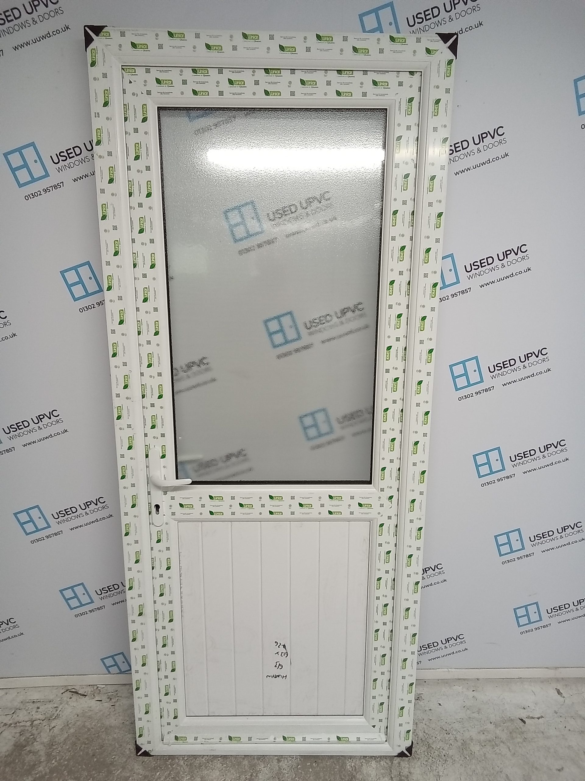 Brand New White Upvc Back Door 895mm x 2110mm C2026 | Used UPVC Windows ...