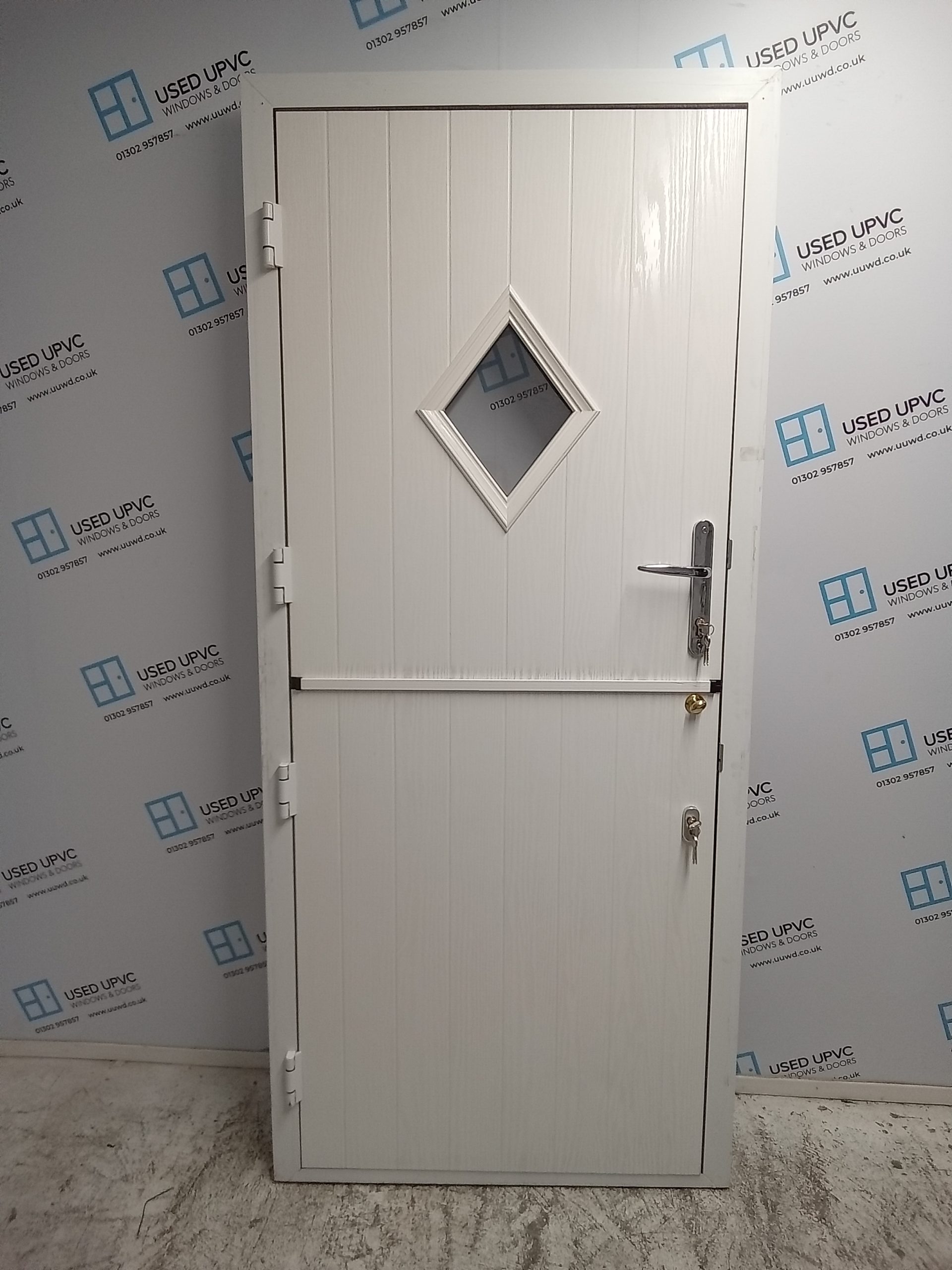 Used White Composite Barn Door 910mm x 2060mm 0482 | Used UPVC Windows ...