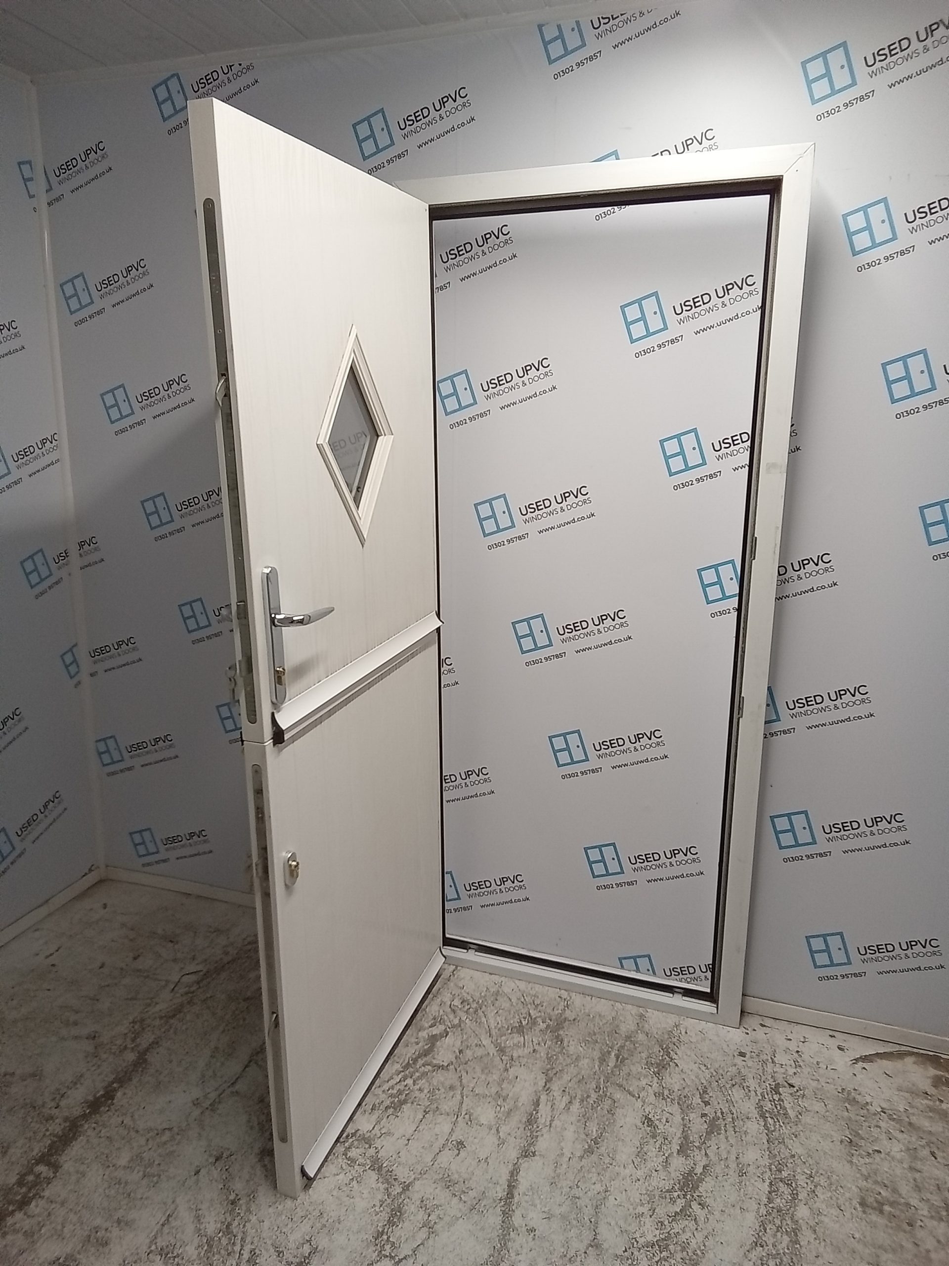 Used White Composite Barn Door 910mm x 2060mm 0482 | Used UPVC Windows ...