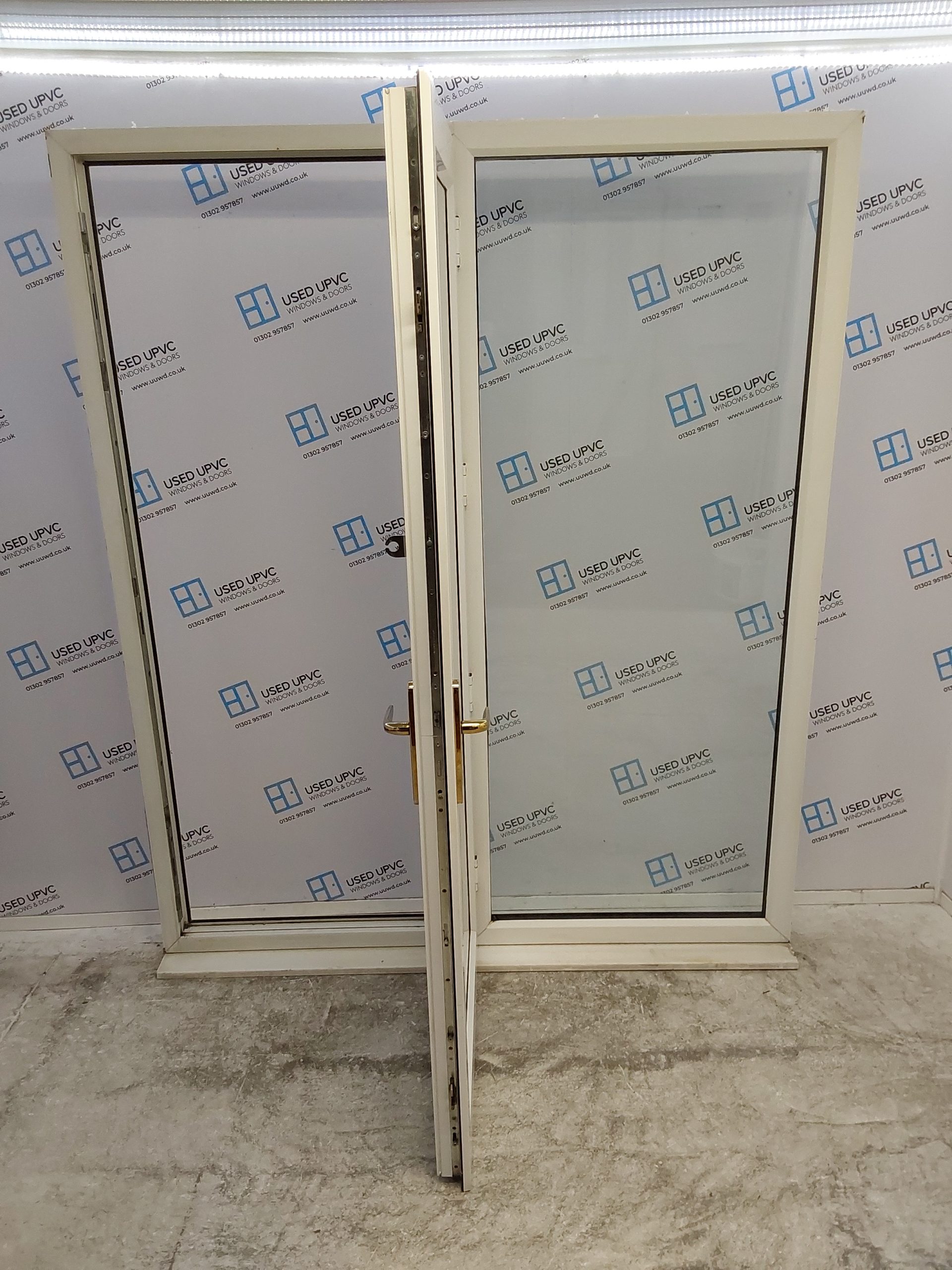 Used White Upvc Full Glass Back Door And Side (outwards opening) 1795mm x 2165mm DS028 | Used ...