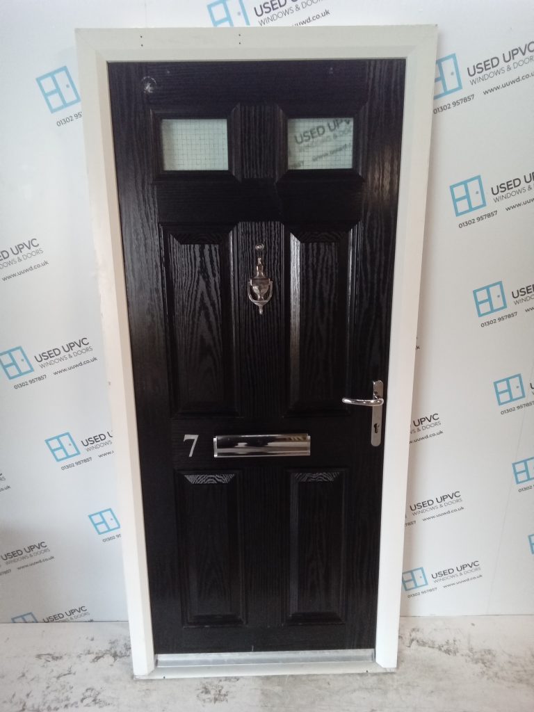 Used Black Composite Front Door 920mm x 2010mm C11D16 | Used UPVC ...