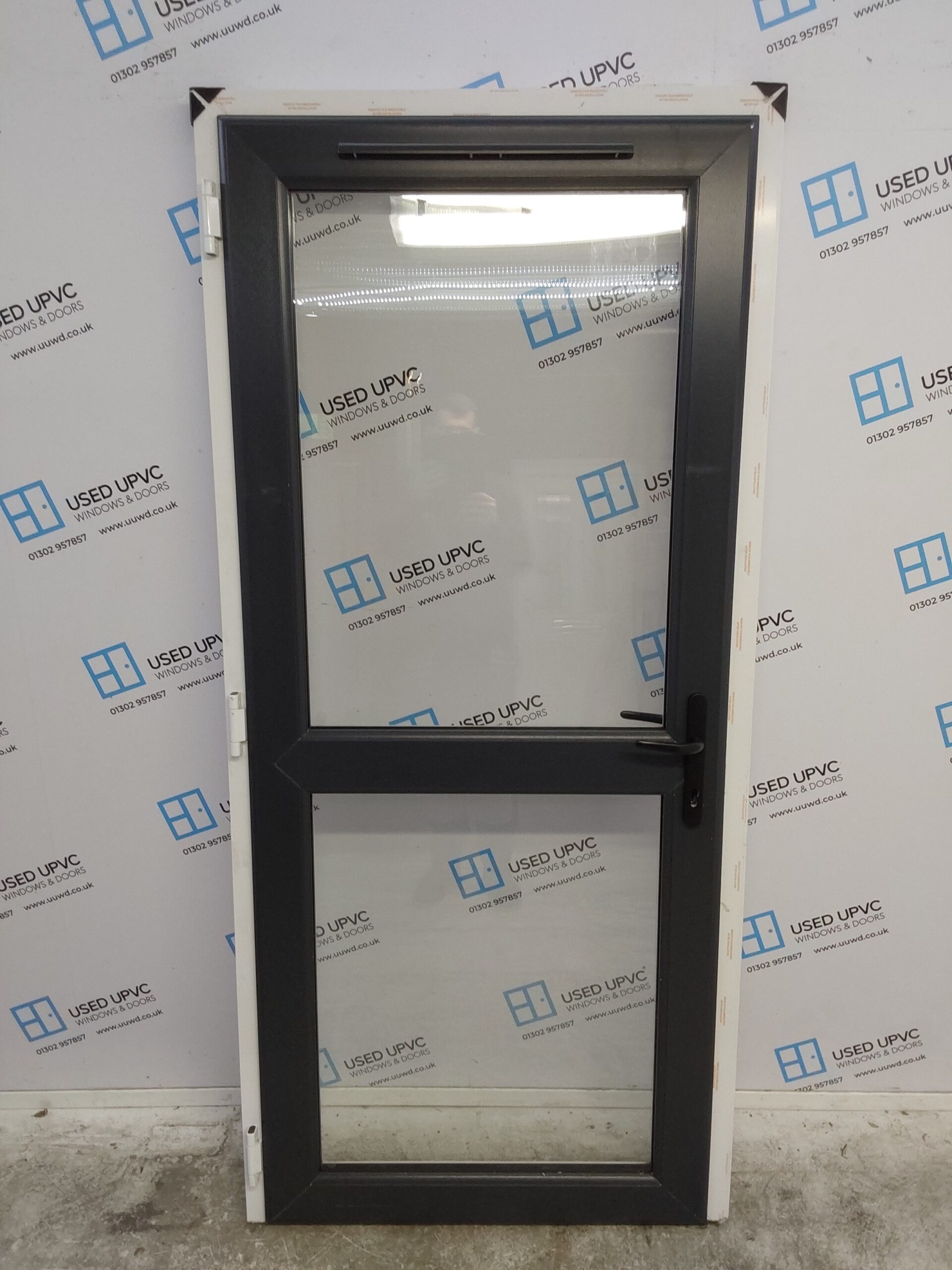 Brand New Anthracite Grey Upvc Back Door (outwards opening) 920mm x ...