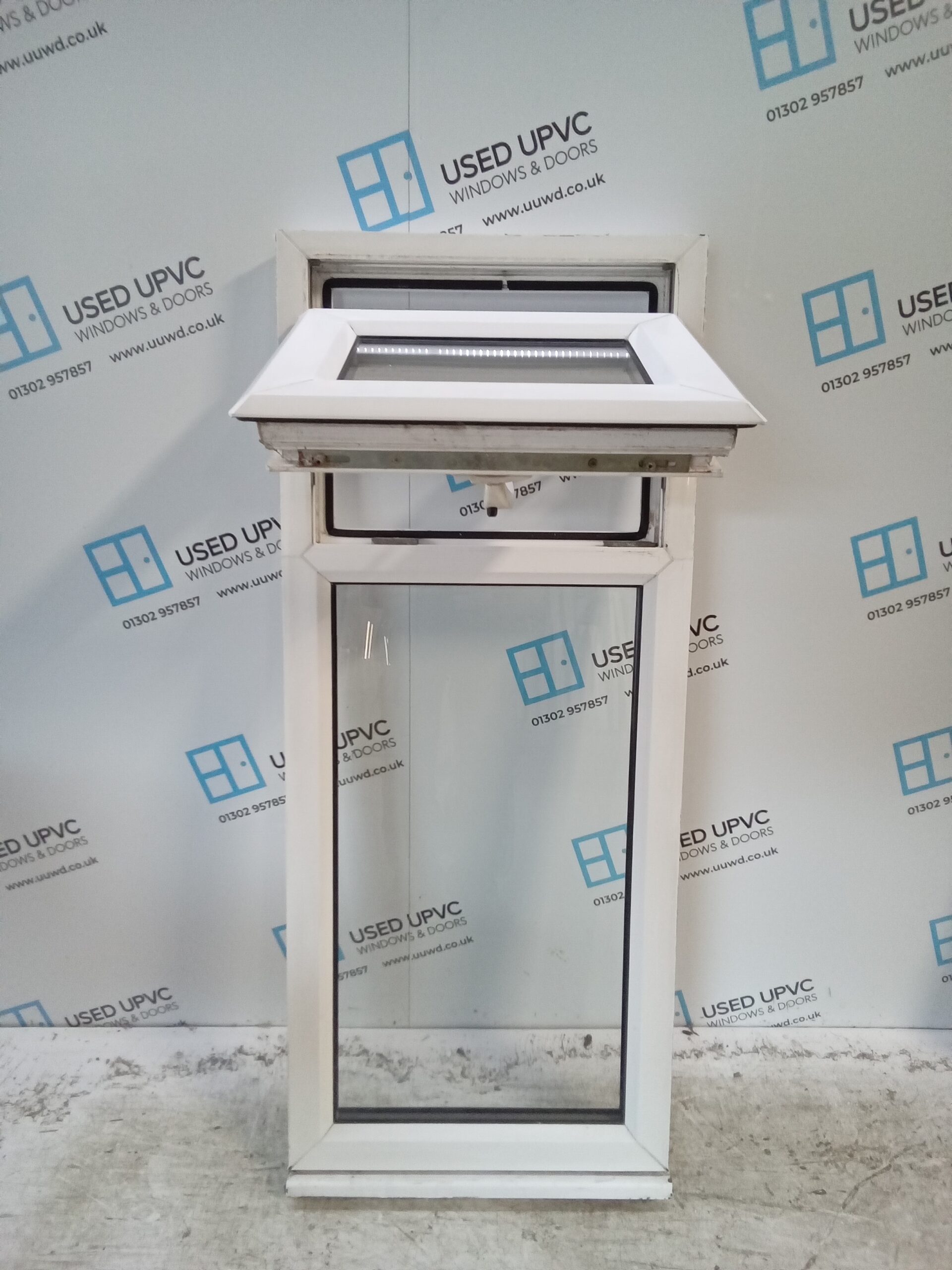 Used White Upvc Window 500mm x 1210mm W0240 | Used UPVC Windows & Doors