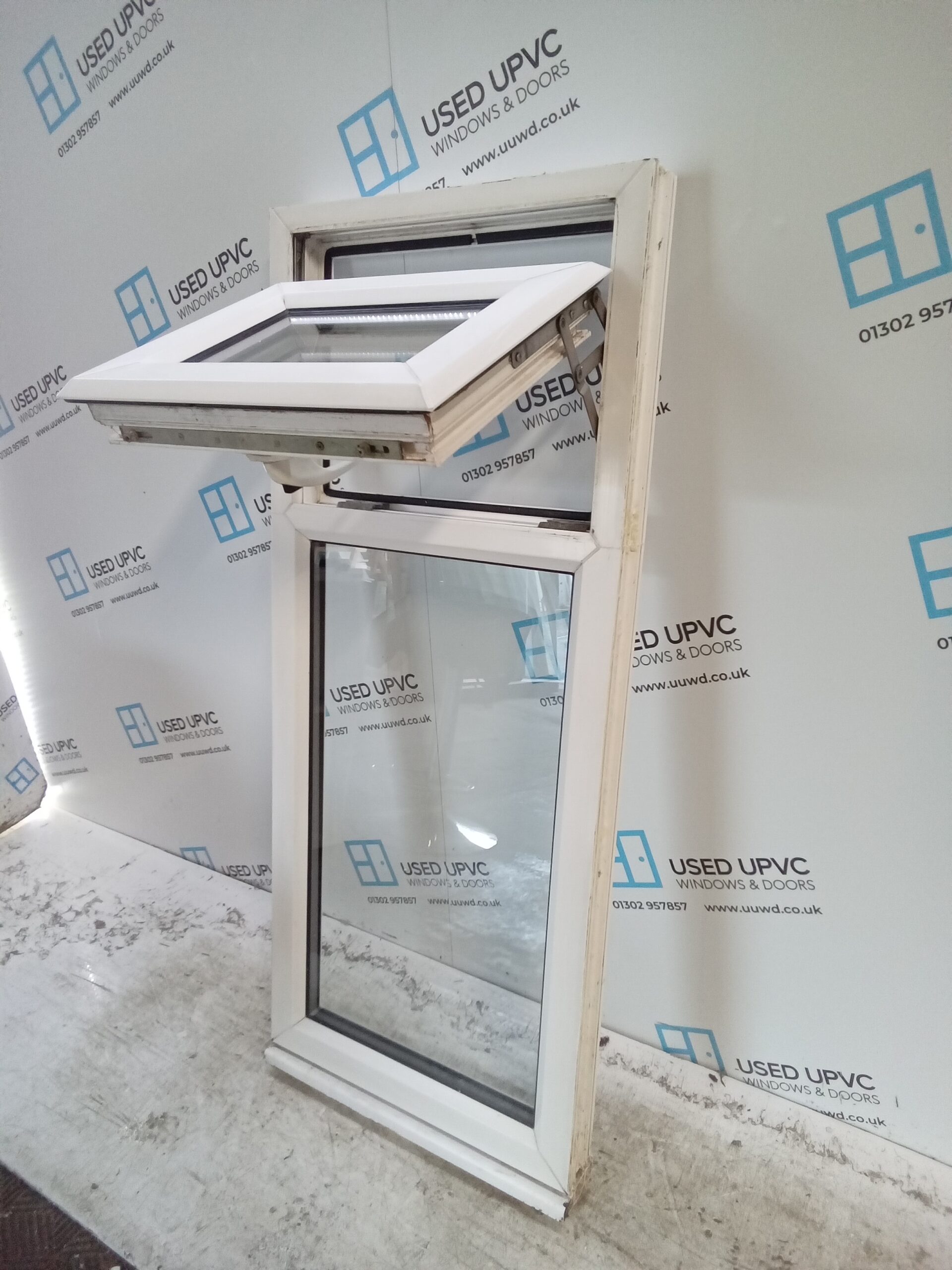 Used White Upvc Window 500mm x 1210mm W0240 | Used UPVC Windows & Doors