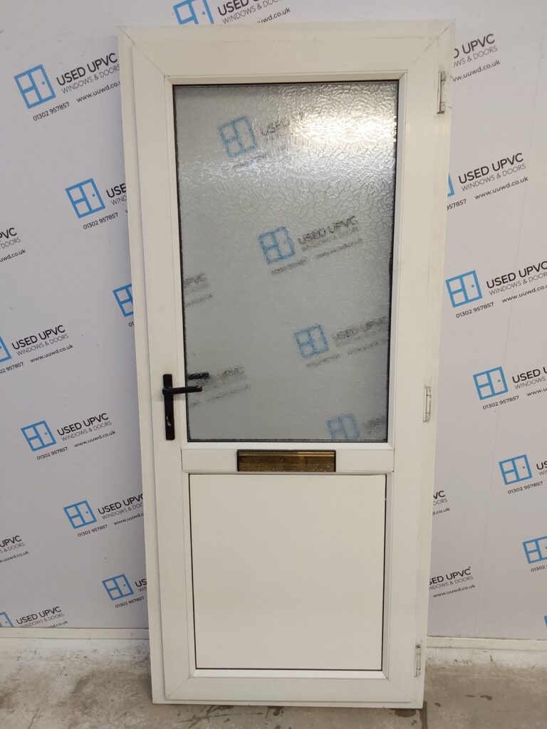 Used White Upvc Front Door 905mm x 2100mm (outwards opening) 0201 ...