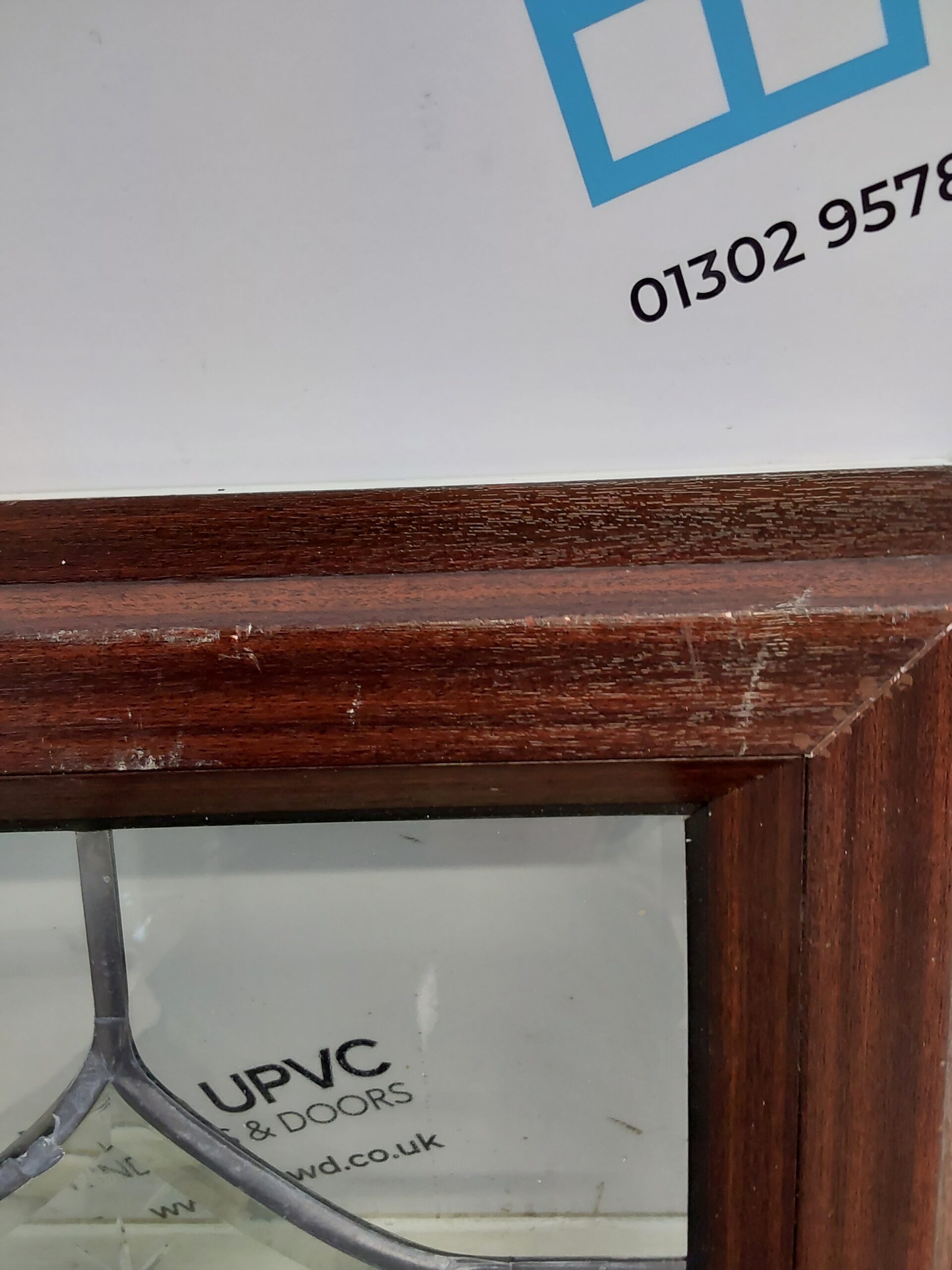 Used Woodgrain Upvc Window 510mm x 465mm C2111 | Used UPVC Windows & Doors