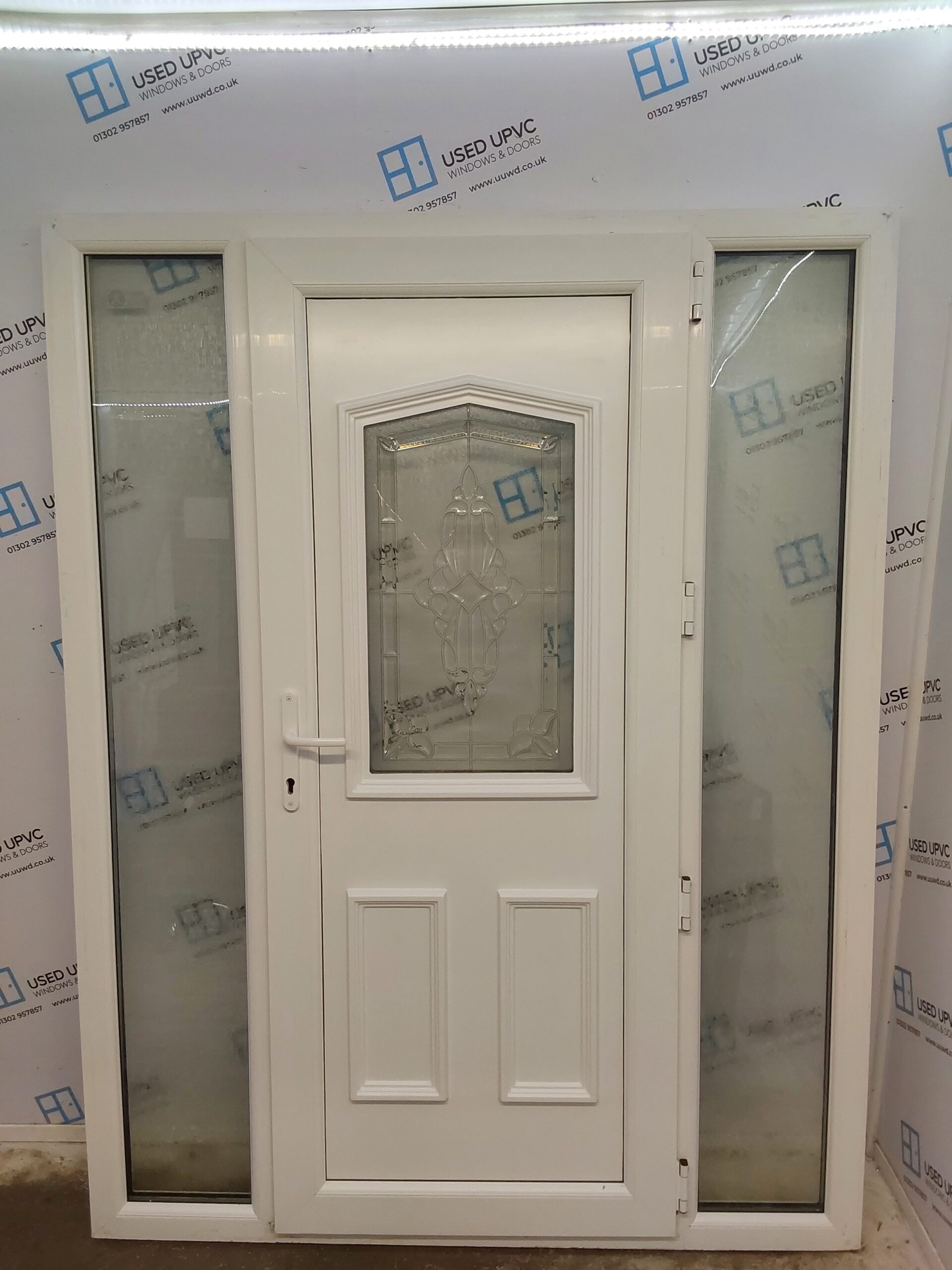 Used White Upvc Door And Side Panels 1595mm x 2065mm DS001 | Used UPVC ...