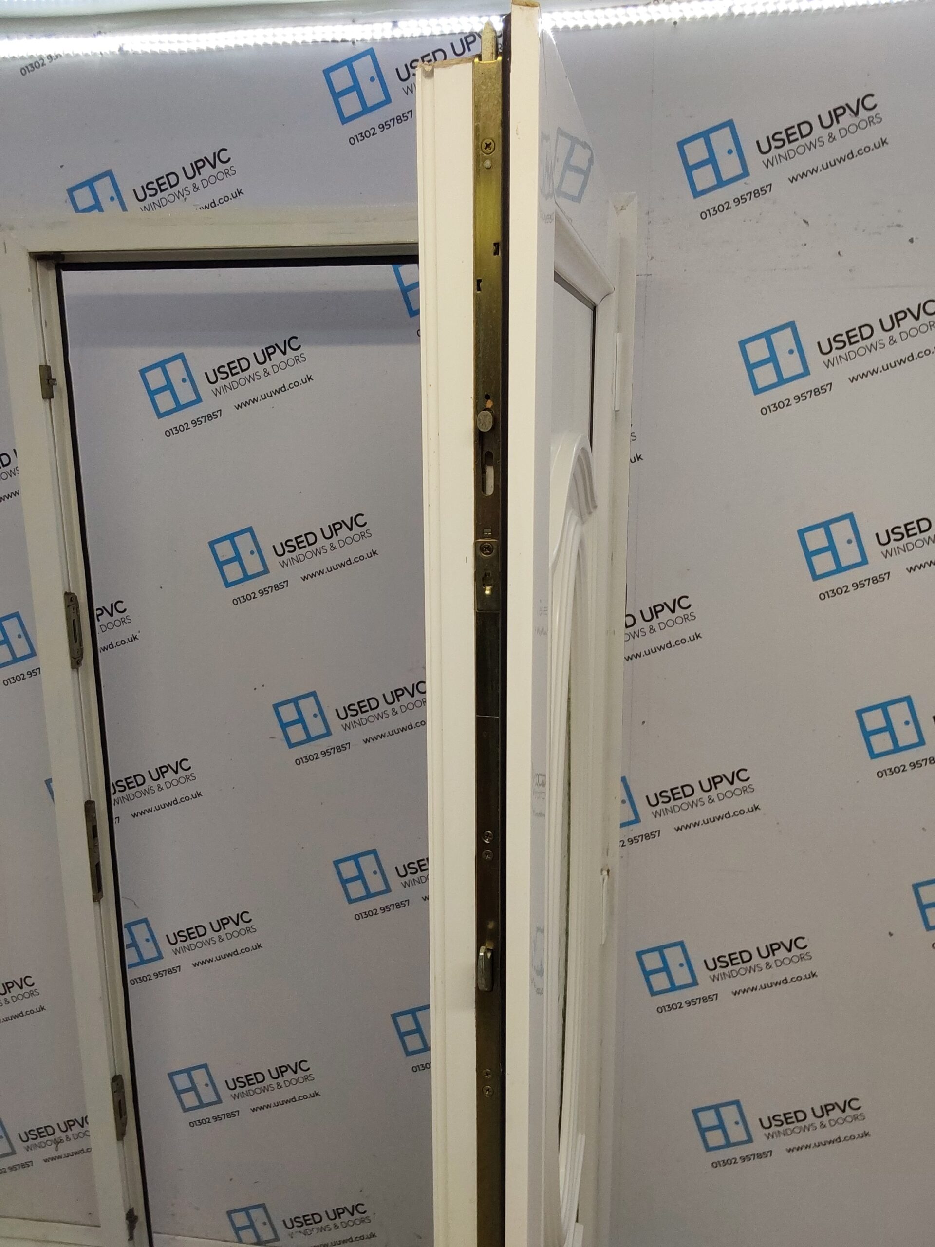 Used White Upvc Back Door 910mm x 2030mm 0525 | Used UPVC Windows & Doors