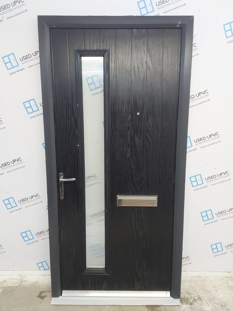 Used Black Composite Front Door 1015mm x 2095mm 0721 | Used UPVC ...