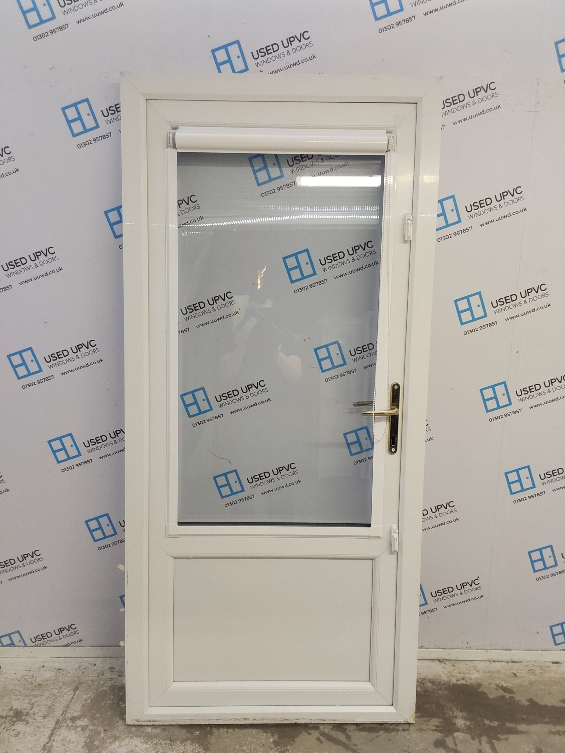Used White Upvc Back Door 960mm x 2070mm (Outwards Opening) C1D038 ...