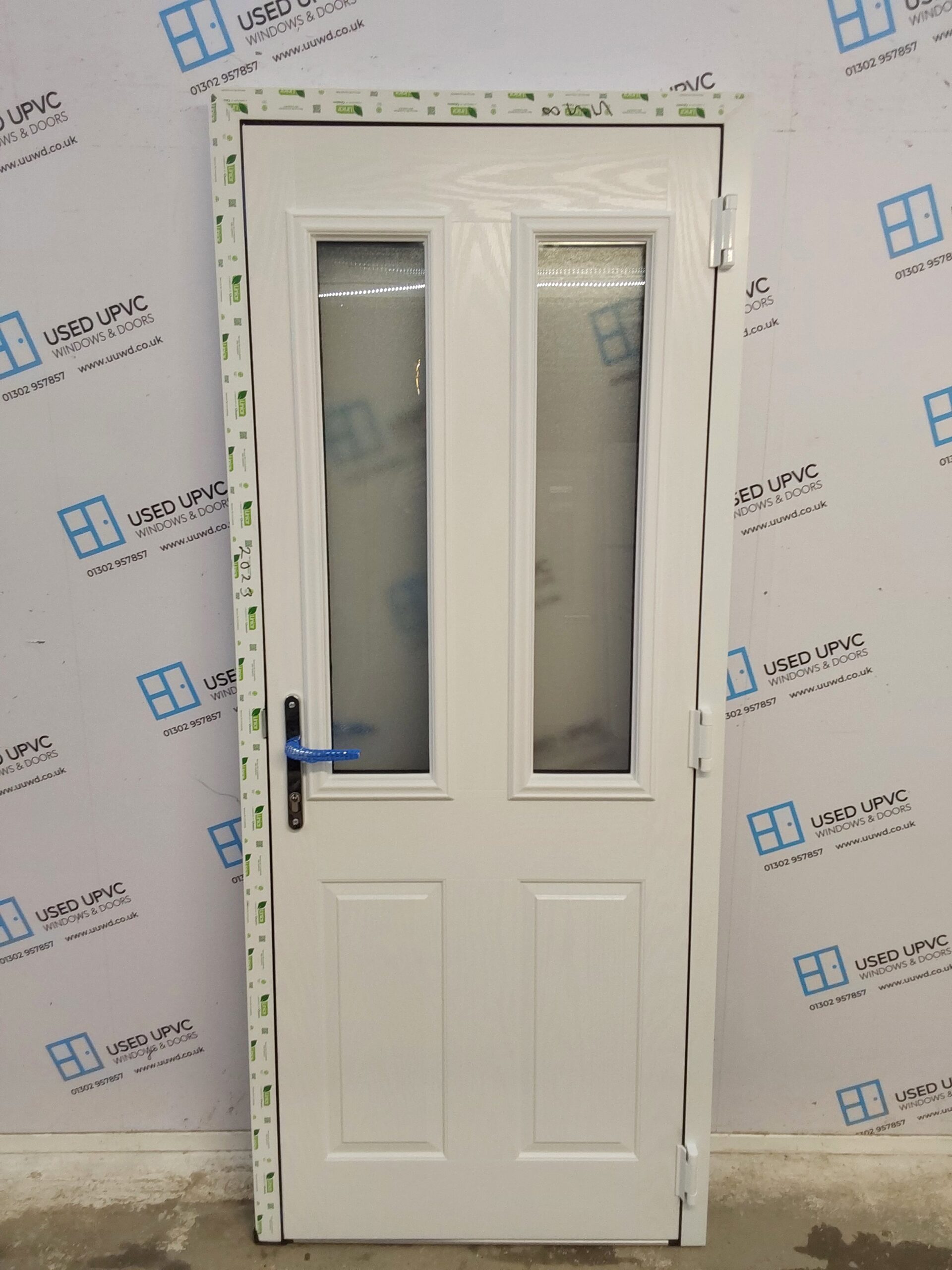 Brand New Black Composite Door 850mm x 2025mm ND52 | Used UPVC Windows ...