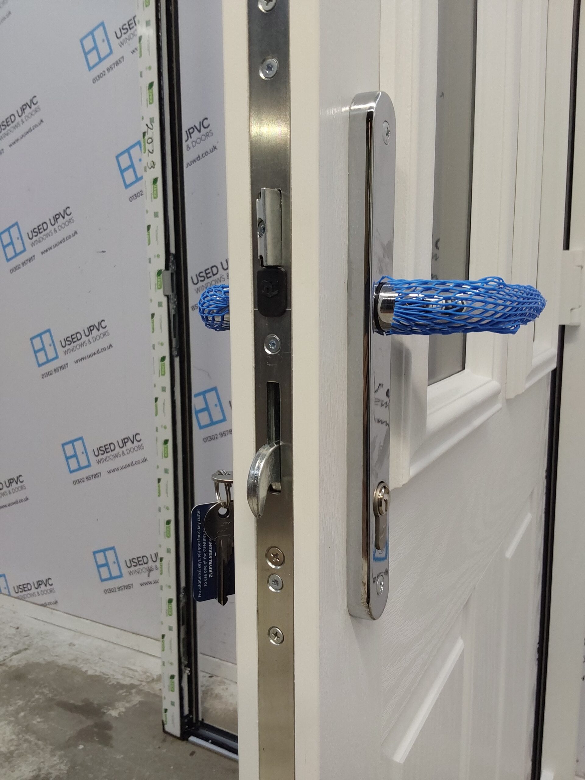 Brand New Black Composite Door 850mm x 2025mm ND52 | Used UPVC Windows ...