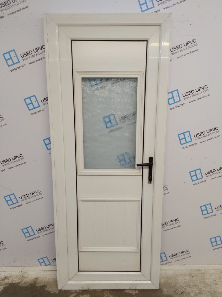 Used White Upvc Back Door 830mm x 2070mm (reduce to 810mm) 0604 | Used ...
