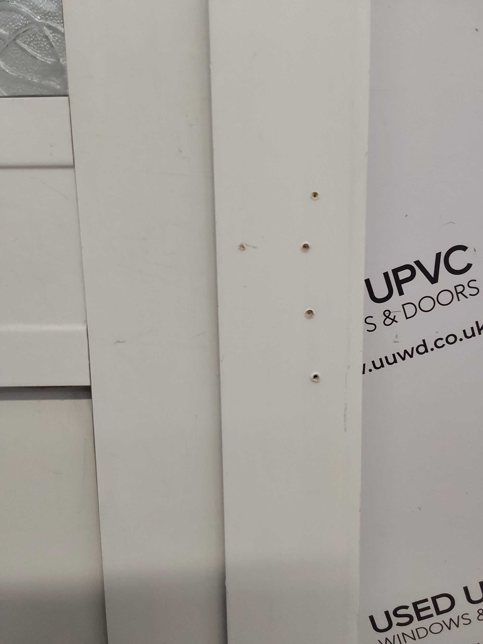 Used White Upvc Back Door 780mm x 2050mm 0252 | Used UPVC Windows & Doors