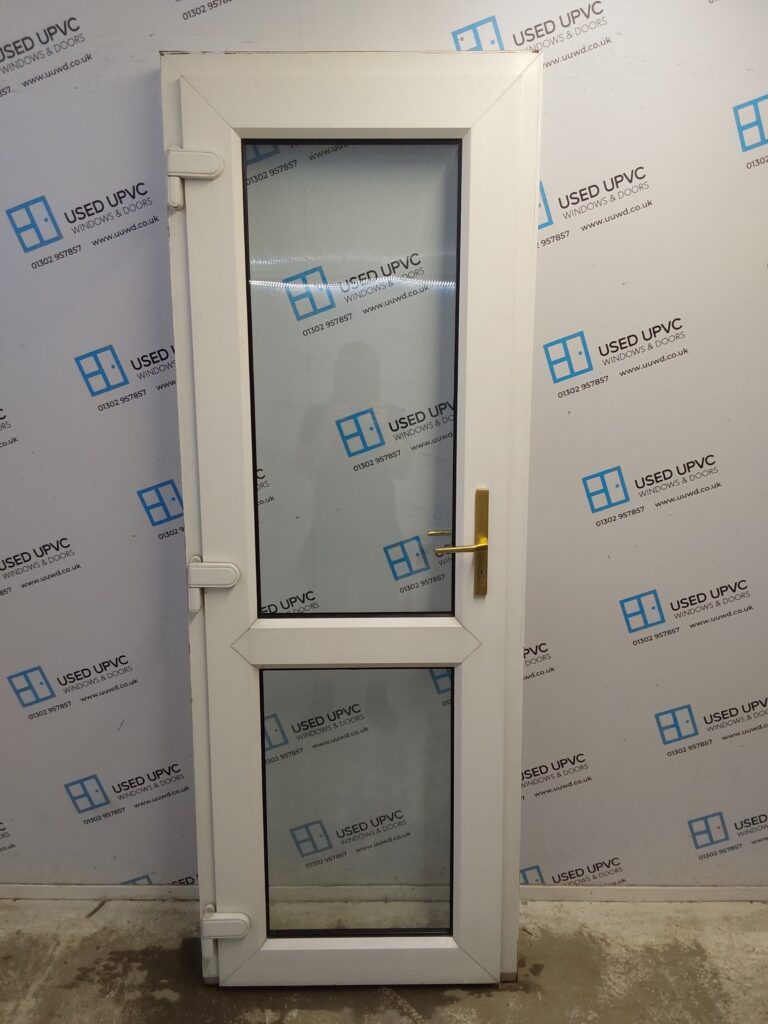 Used White Upvc Back Door (Outwards Opening) 750mm x 2055mm 0230 | Used ...