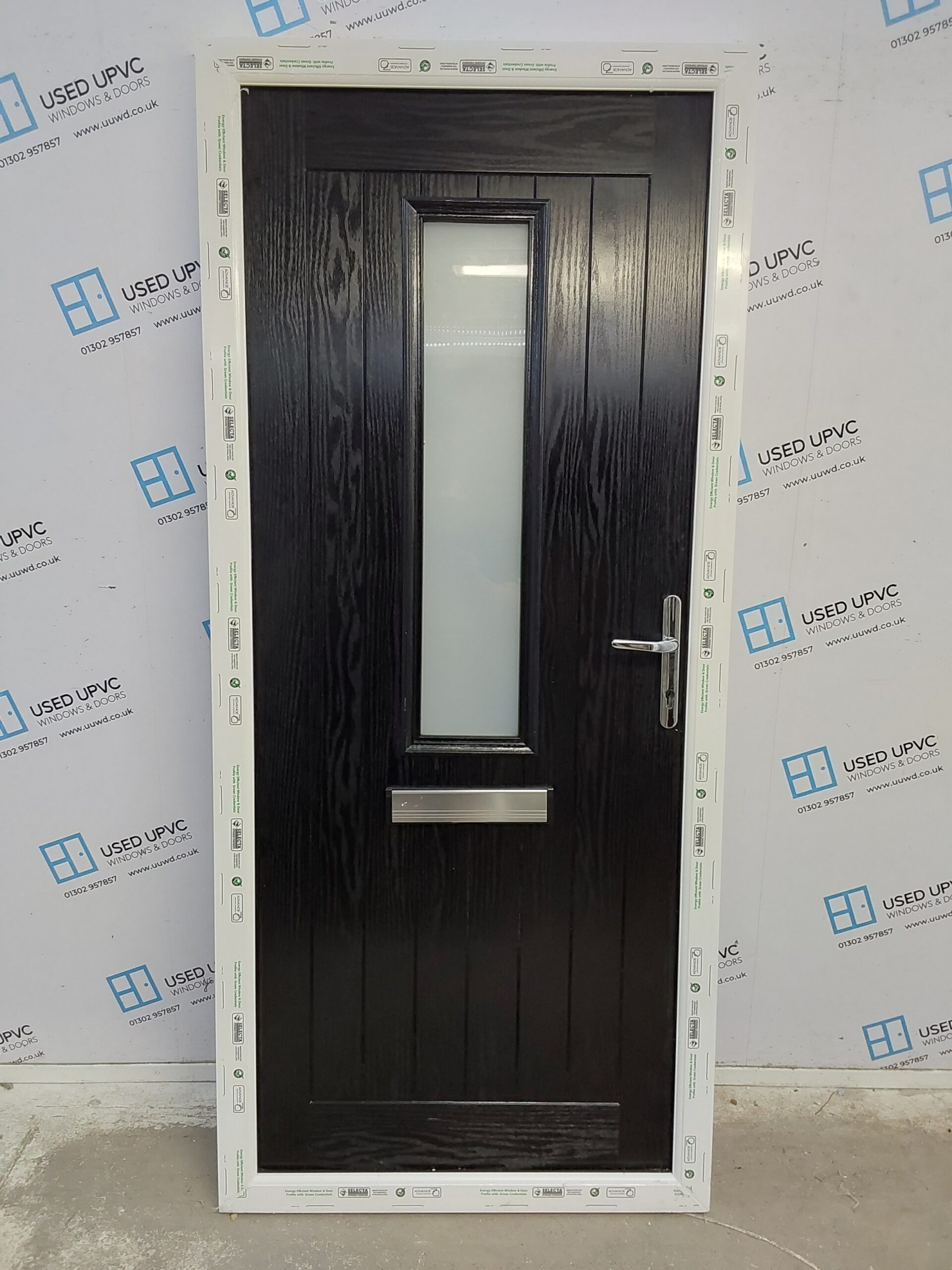 Brand New Black Composite Front Door 920mm x 2060mm ND109 | Used UPVC ...