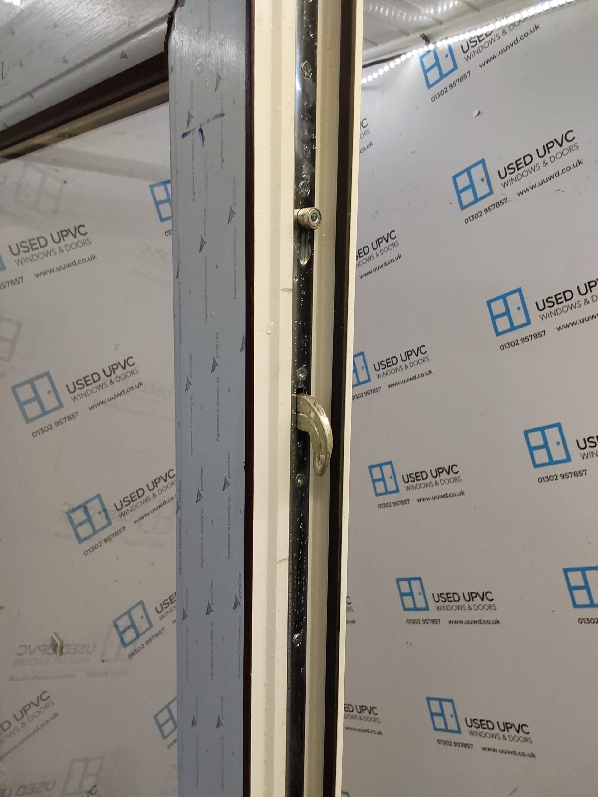 Brand New Rosewood Upvc Full Glass Back Door 935mm x 2040mm (Reduce To ...