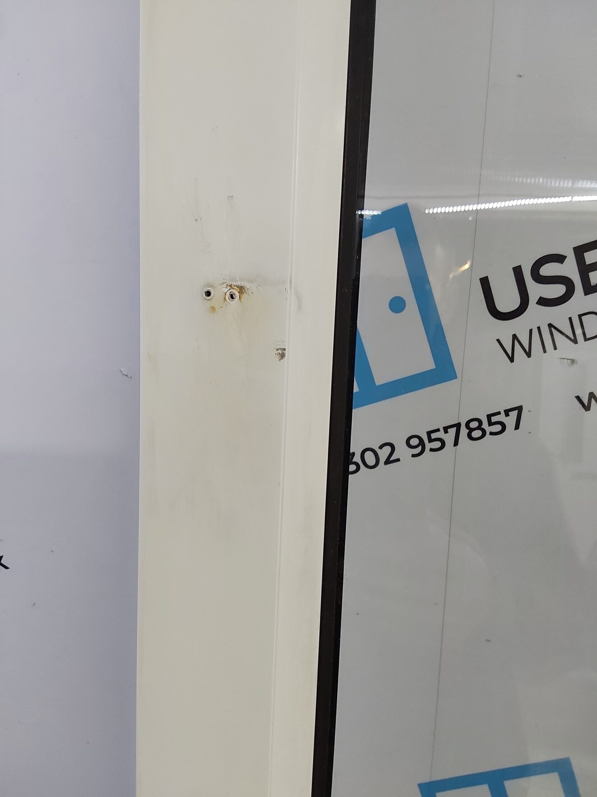 Used White Upvc Full Glass Back Door And Side Panels 1640mm x 2070mm DS048 | Used UPVC Windows ...