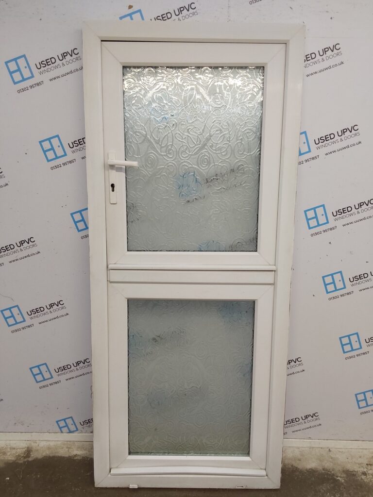 Used White Upvc Barn Back Door 850mm x 1985mm 0400 | Used UPVC Windows ...