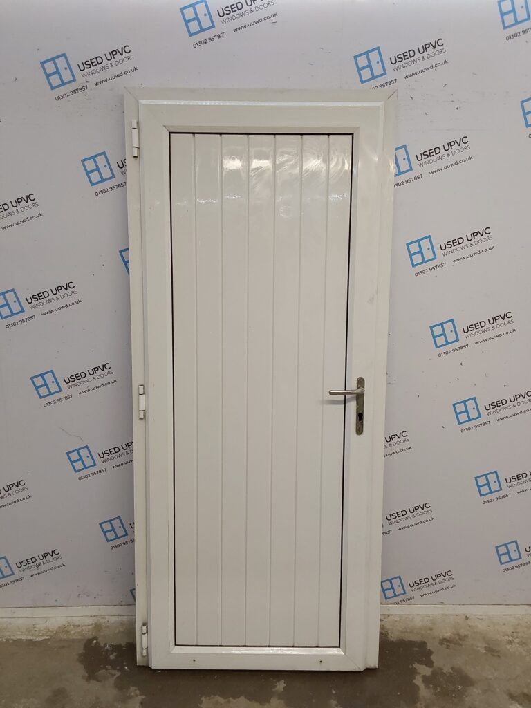 Used White Upvc Back Door (Outwards Opening) 900mm x 2065mm 0020 | Used ...