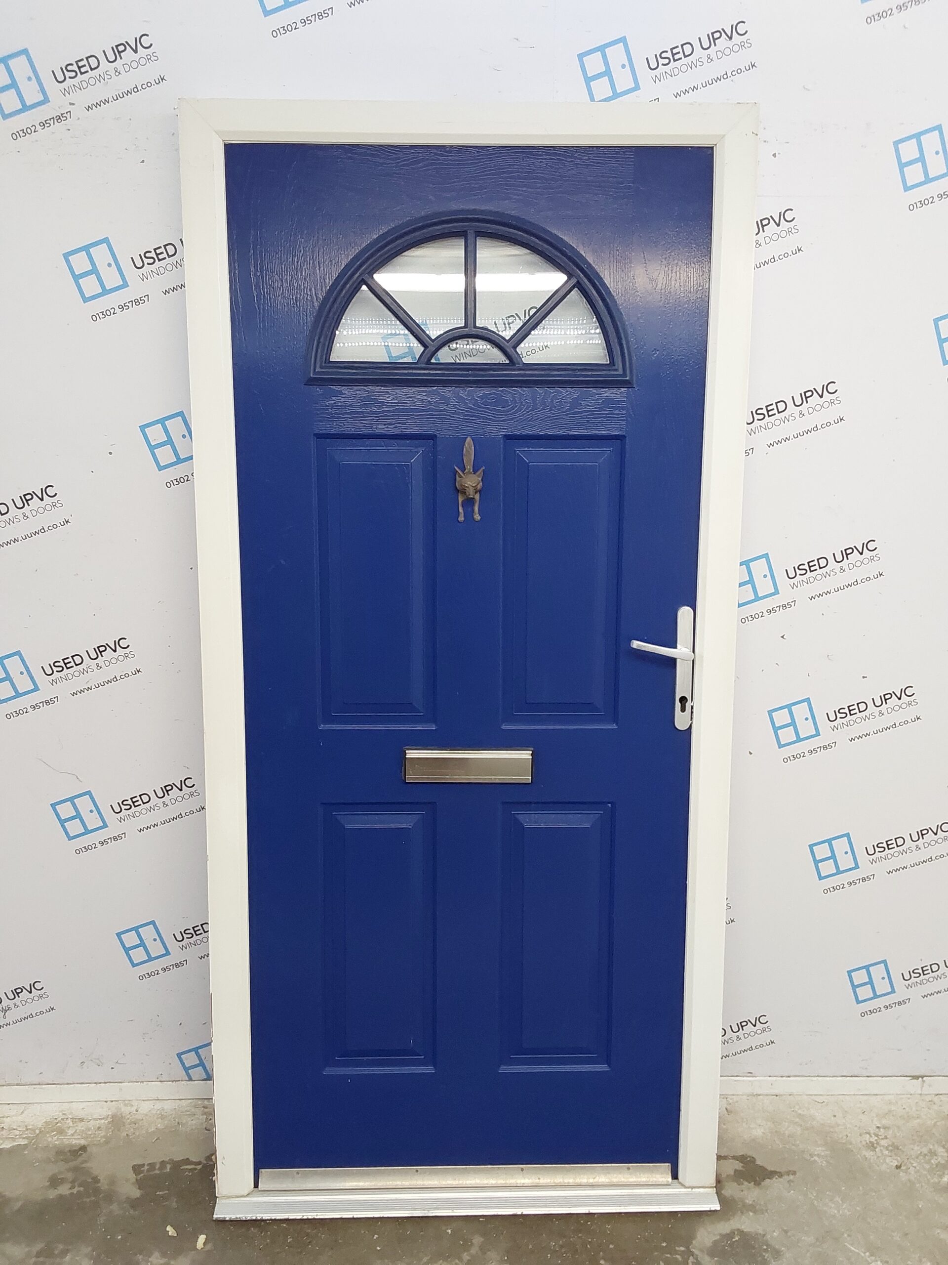 Used Dark Blue Composite Front Door 1010mm x 2095mm C7D015 | Used UPVC ...