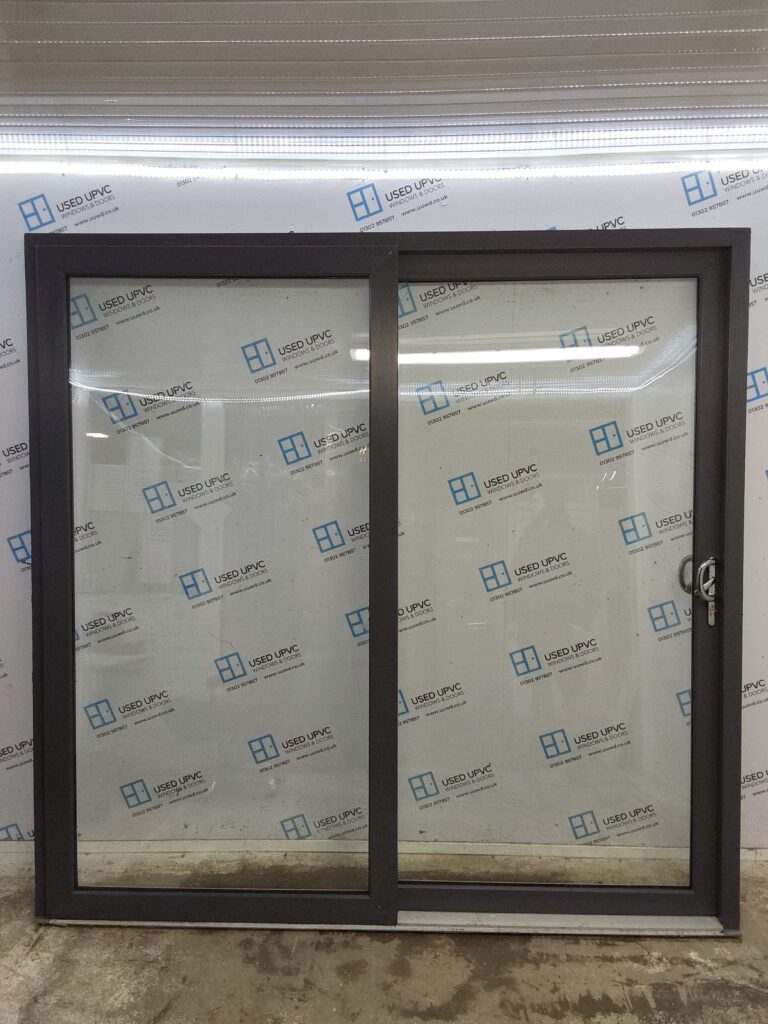 Used Slate Grey Upvc Sliding Patio Doors 2240mm x 2190mm EA32 | Used ...