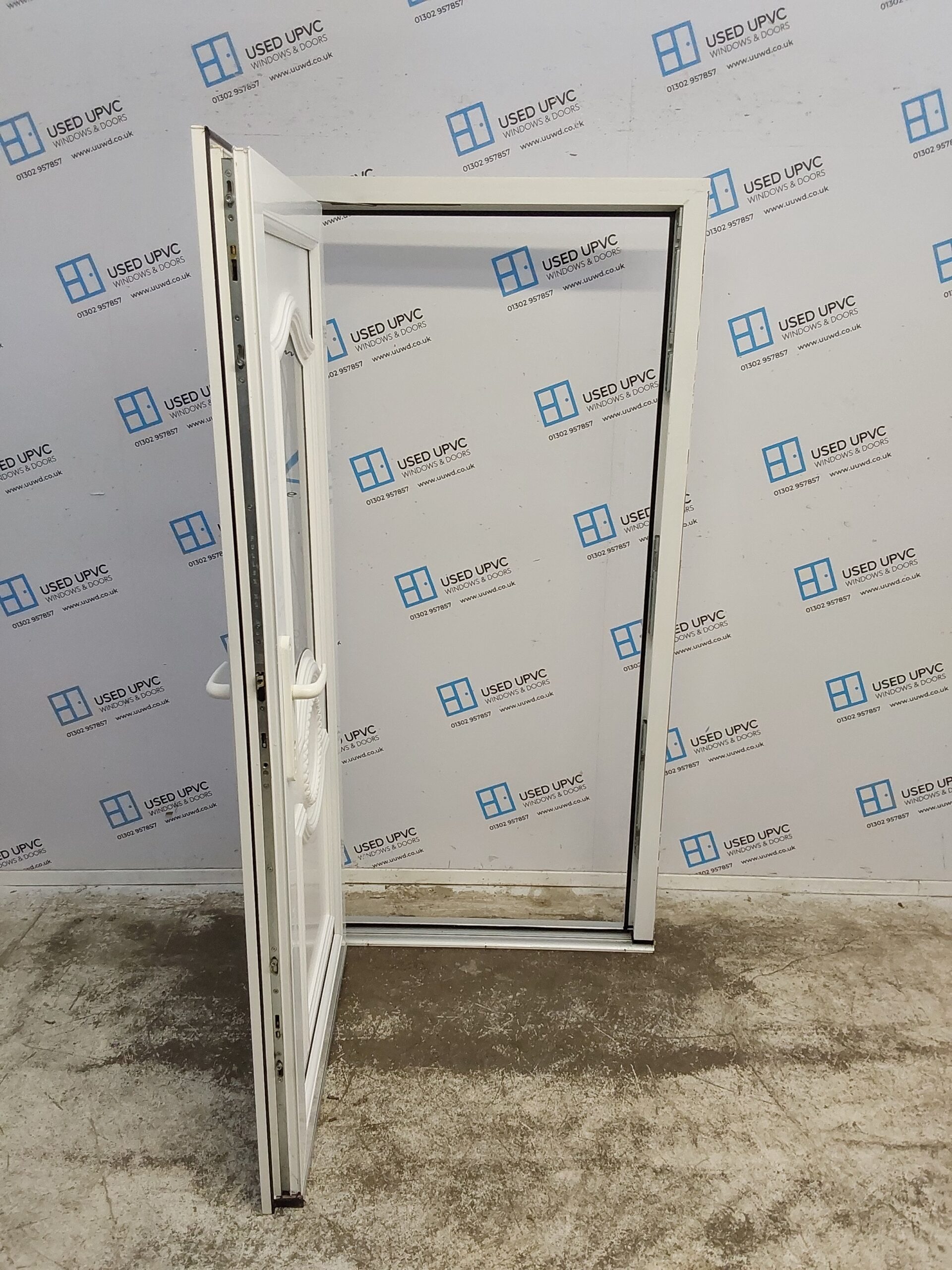 Used White Upvc Back Door (Outwards Opening) 885mm x 1830mm 0644 | Used ...