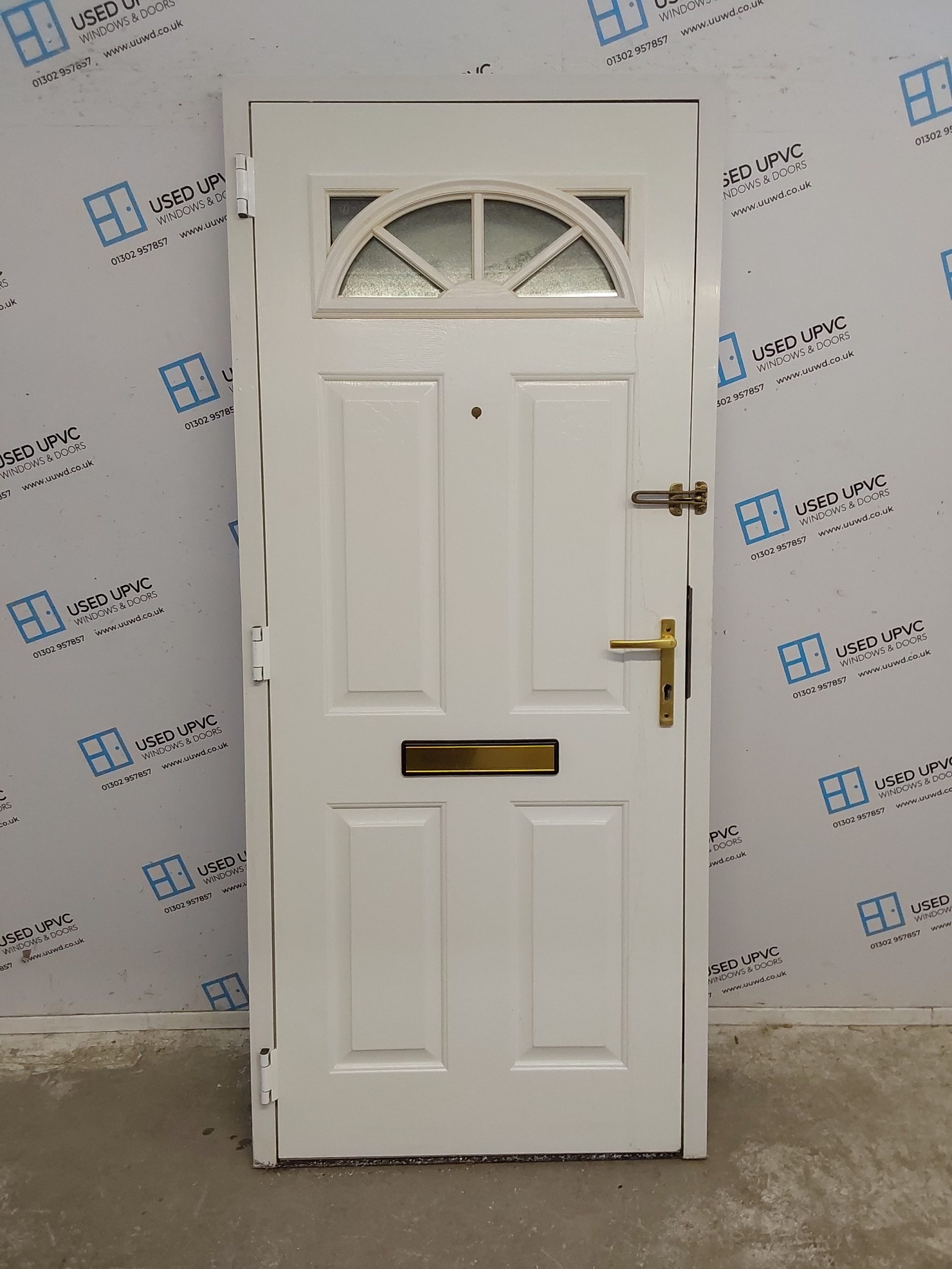 Used White Composite Front Door 890mm x 2050mm 0177 | Used UPVC Windows ...