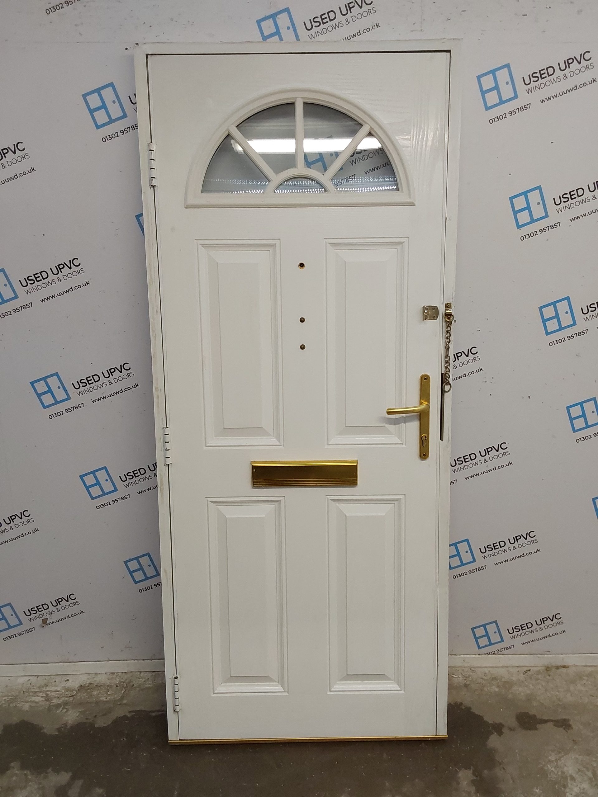 Used White Composite Front Door 830mm x 1950mm C7D004 | Used UPVC ...