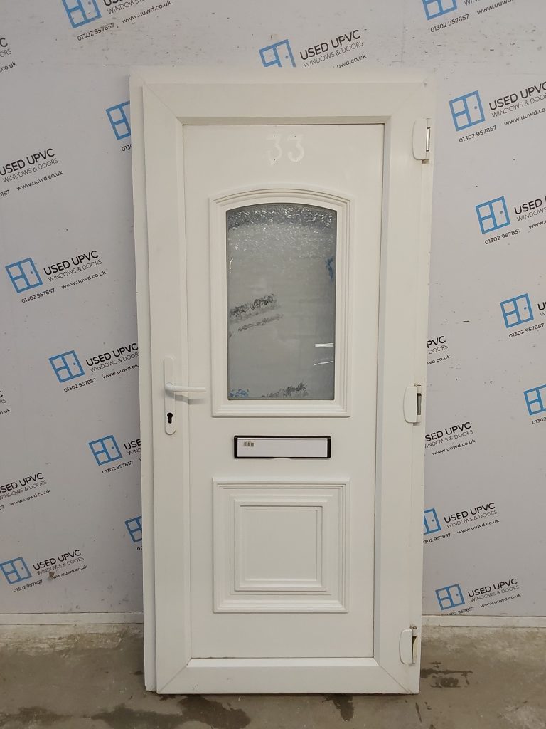 Used White Upvc Front Door (Outwards Opening) 900mm x 1995mm 0753 ...