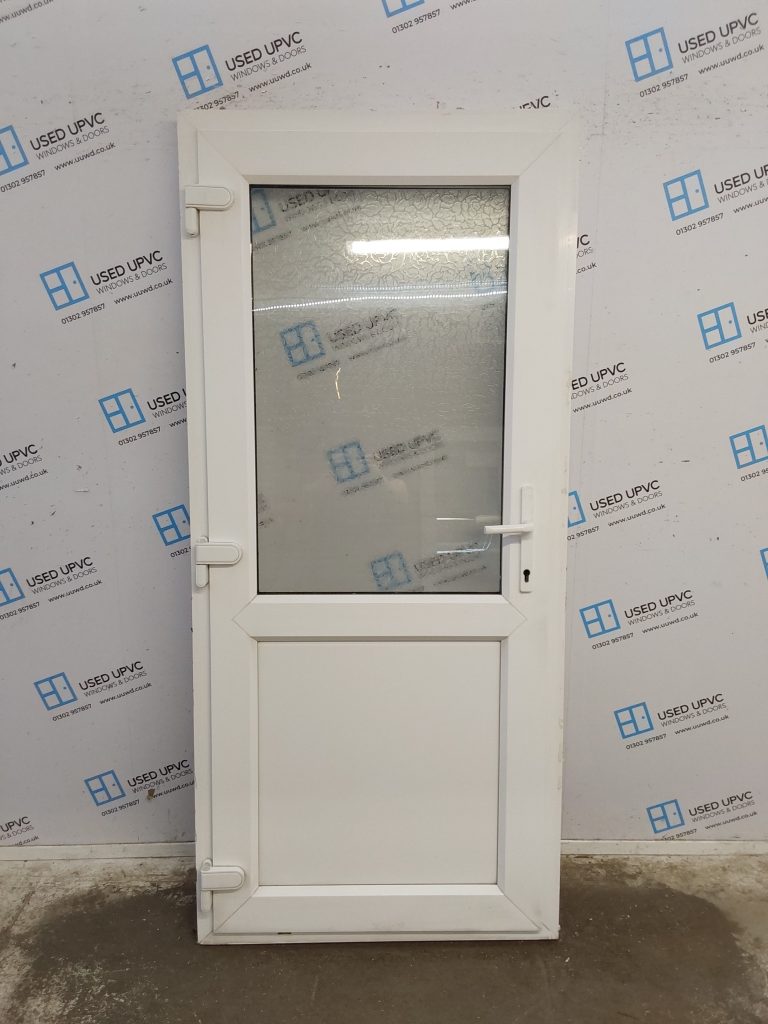 Used White Upvc Back Door (Outwards Opening) 920mm x 2035mm C8D70 ...