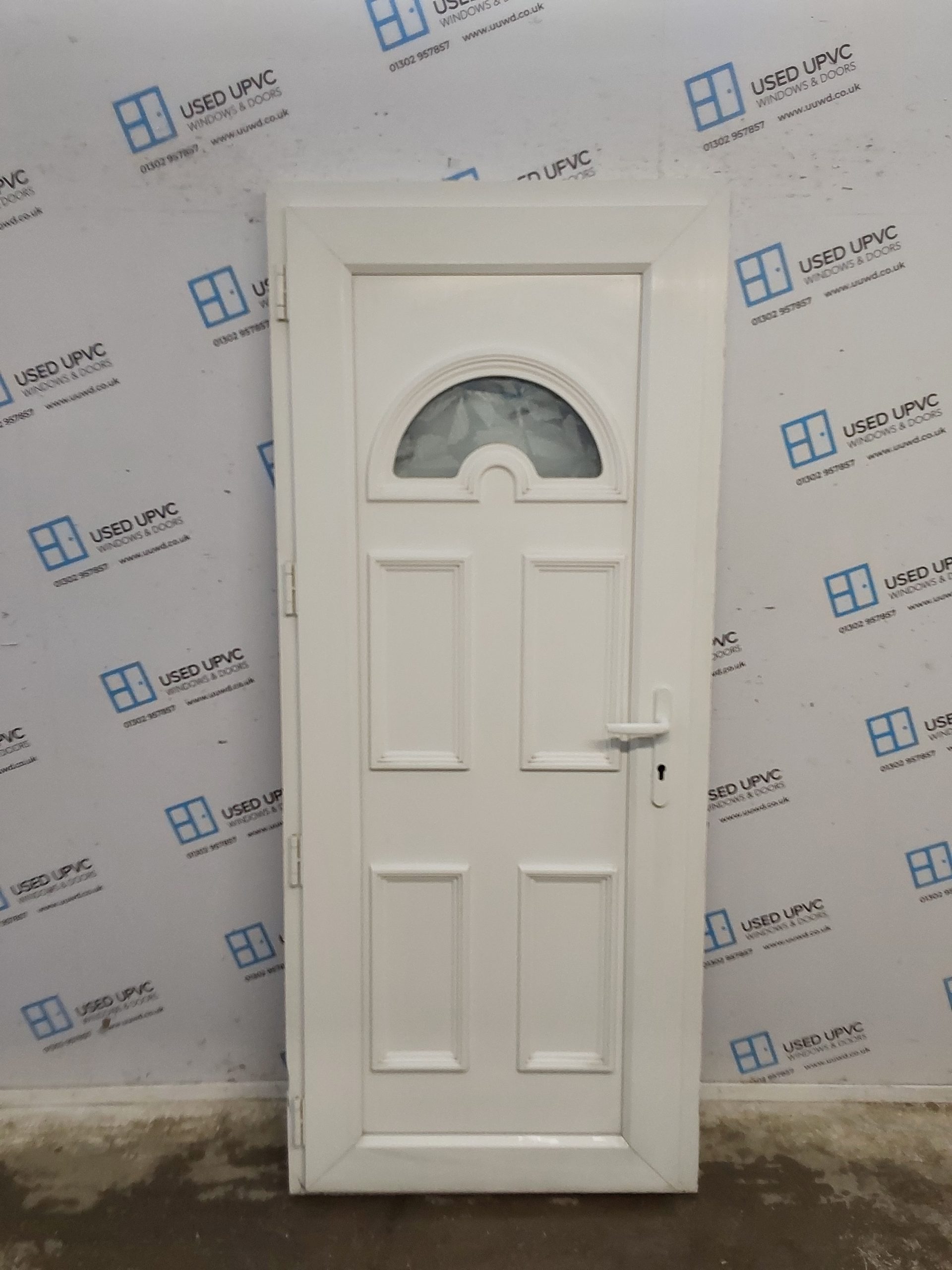 Used White Upvc Back Door (Outwards Opening) 850mm x 2005mm 0290 | Used ...