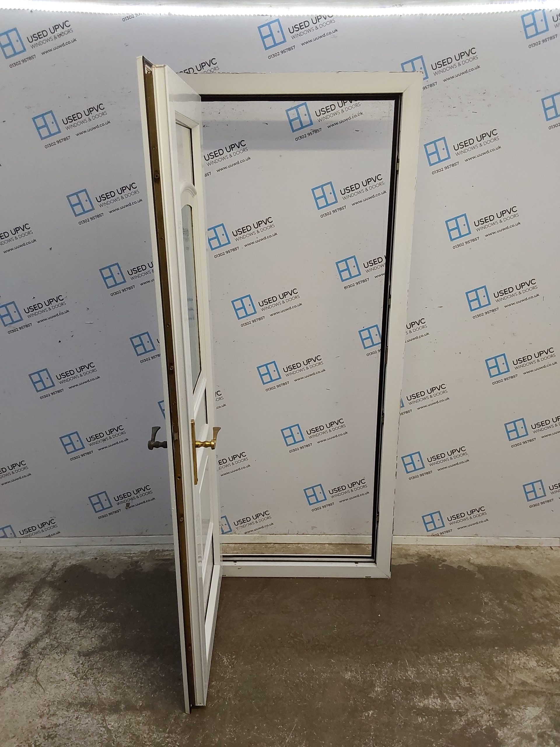 Used White Upvc Back Door (Outwards Opening) 855mm x 2055mm C9D76 ...