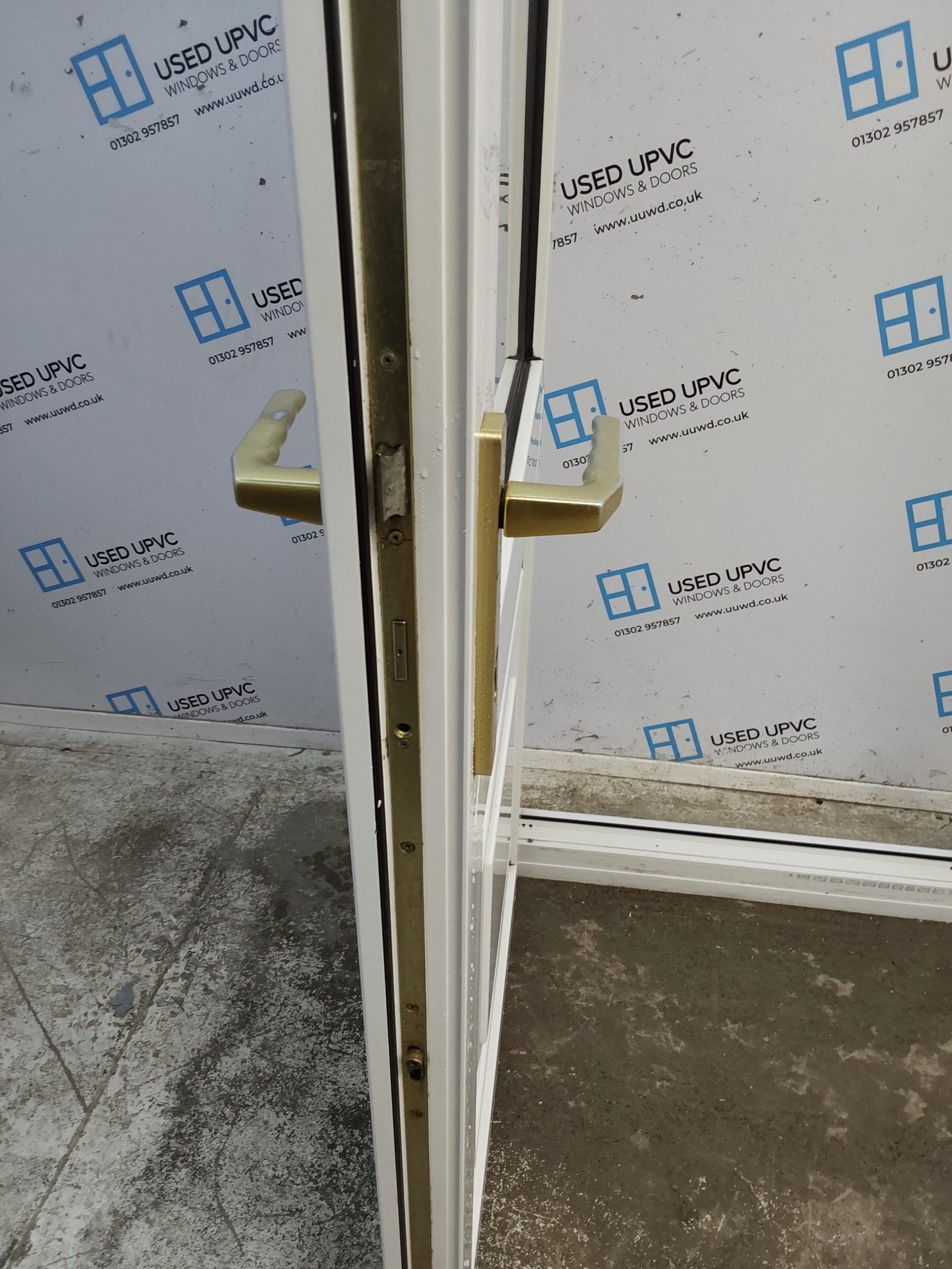 Used White Upvc Back Door 880mm x 2075mm C9D74 | Used UPVC Windows & Doors