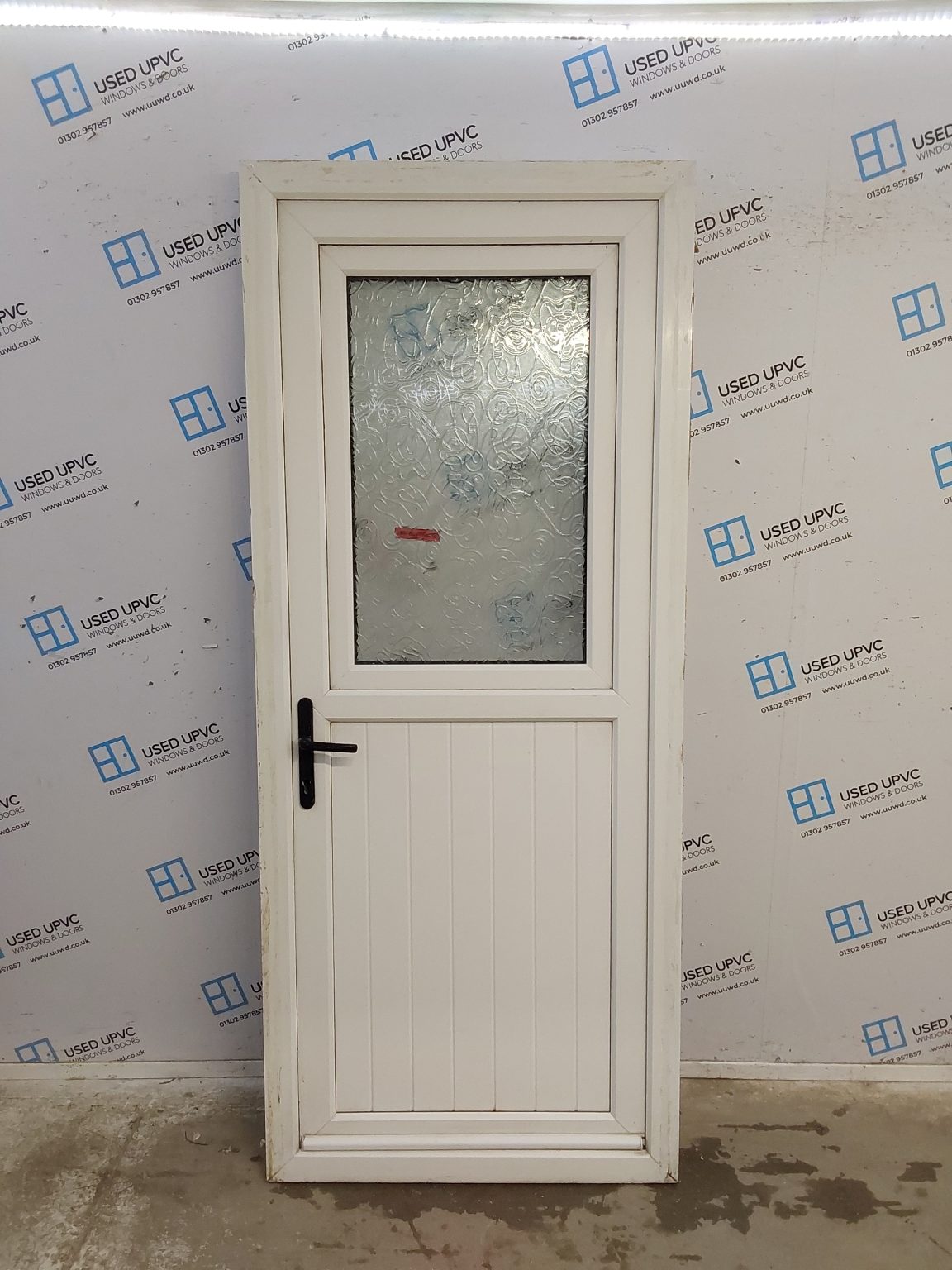 Used White Upvc Stable Door 895mm x 2135mm 0225 | Used UPVC Windows & Doors