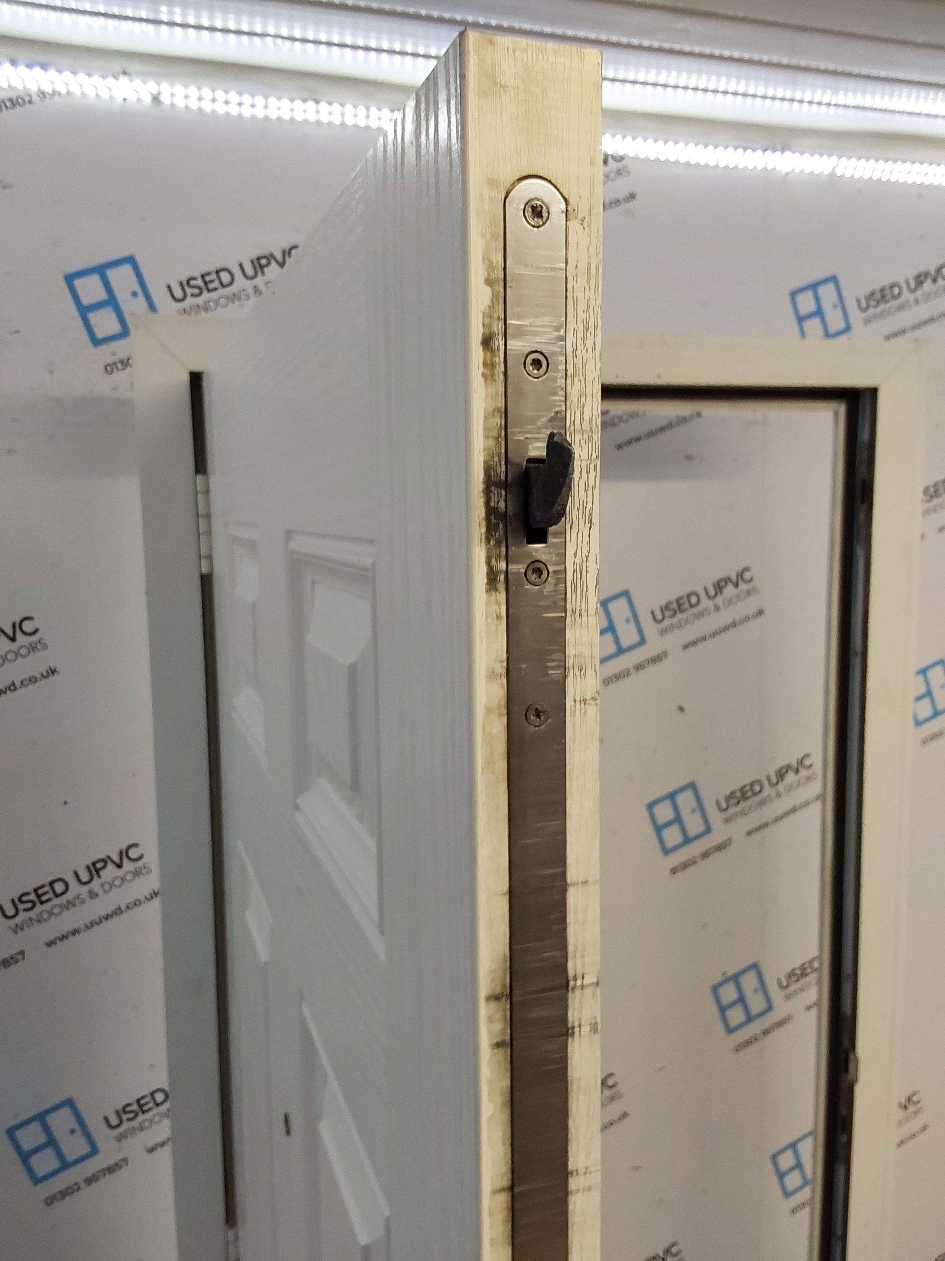 Used Blue Composite Front Door 945mm x 2045mm (Reduce To 930mm) 0644 ...