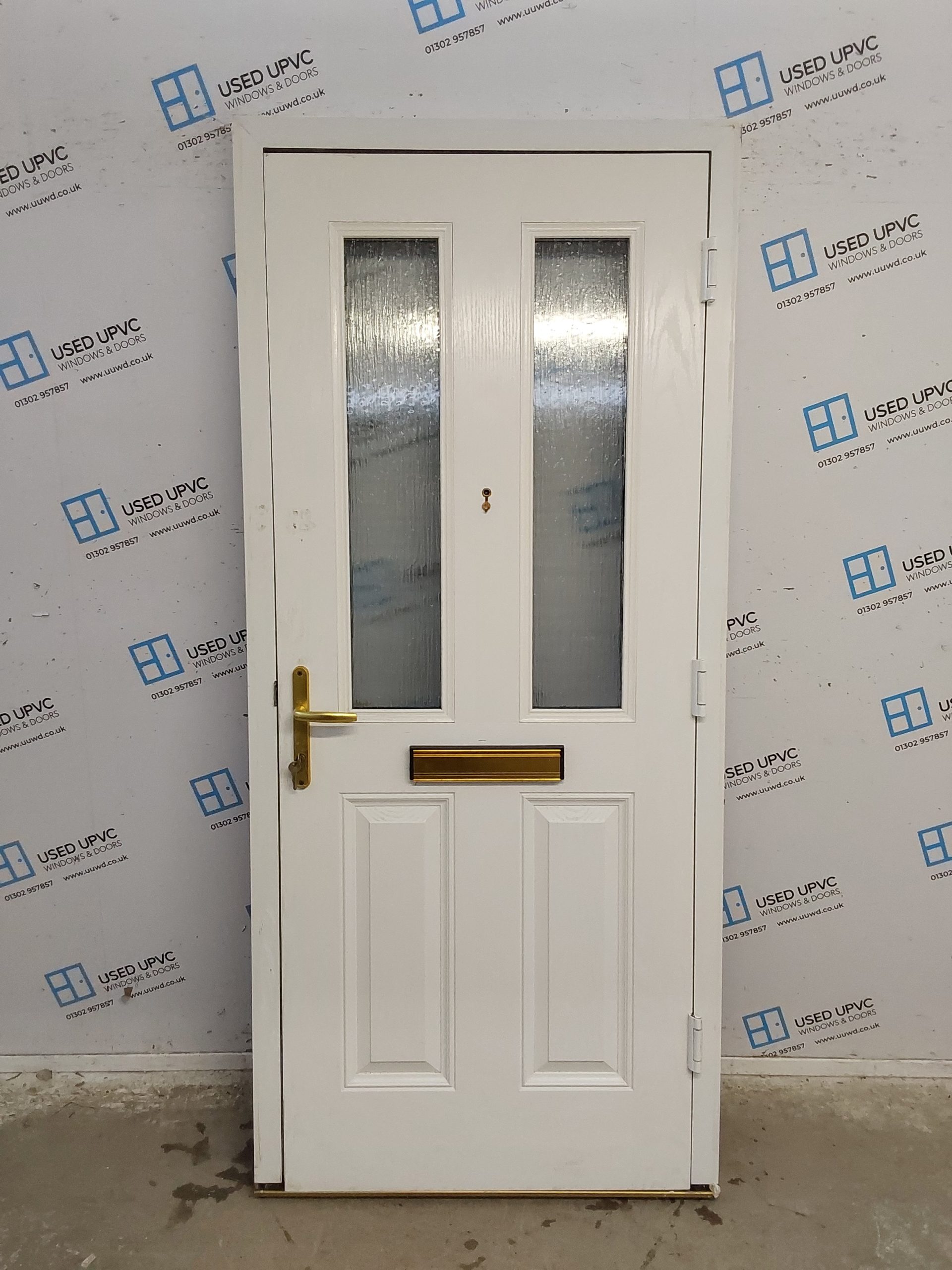 Used Dark Blue Composite Front Door 935mm x 2090mm 0727 | Used UPVC ...