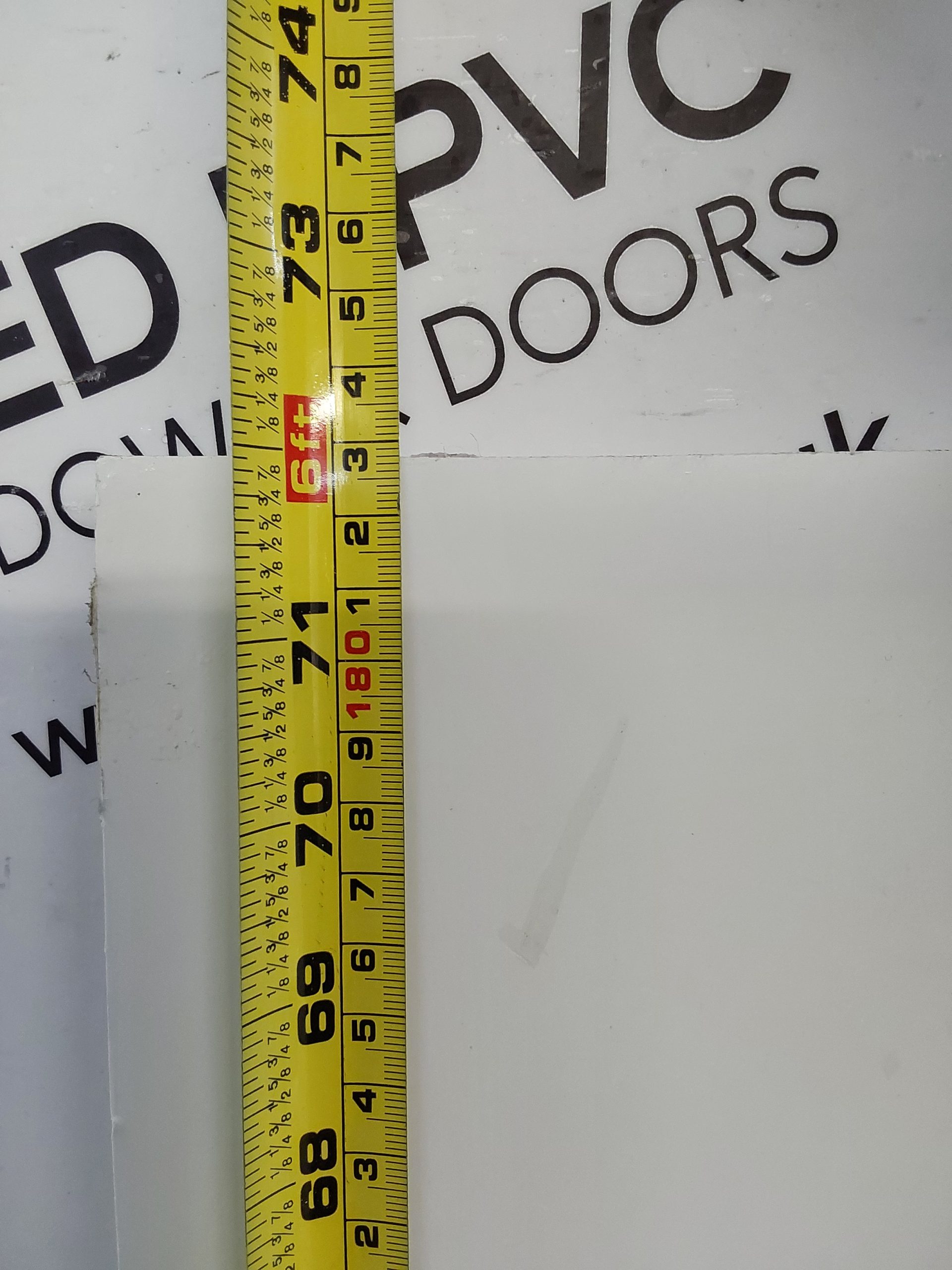 Used White Upvc Front Door Panel 599mm x 1828mm x 28mm UFDP0083 | Used ...